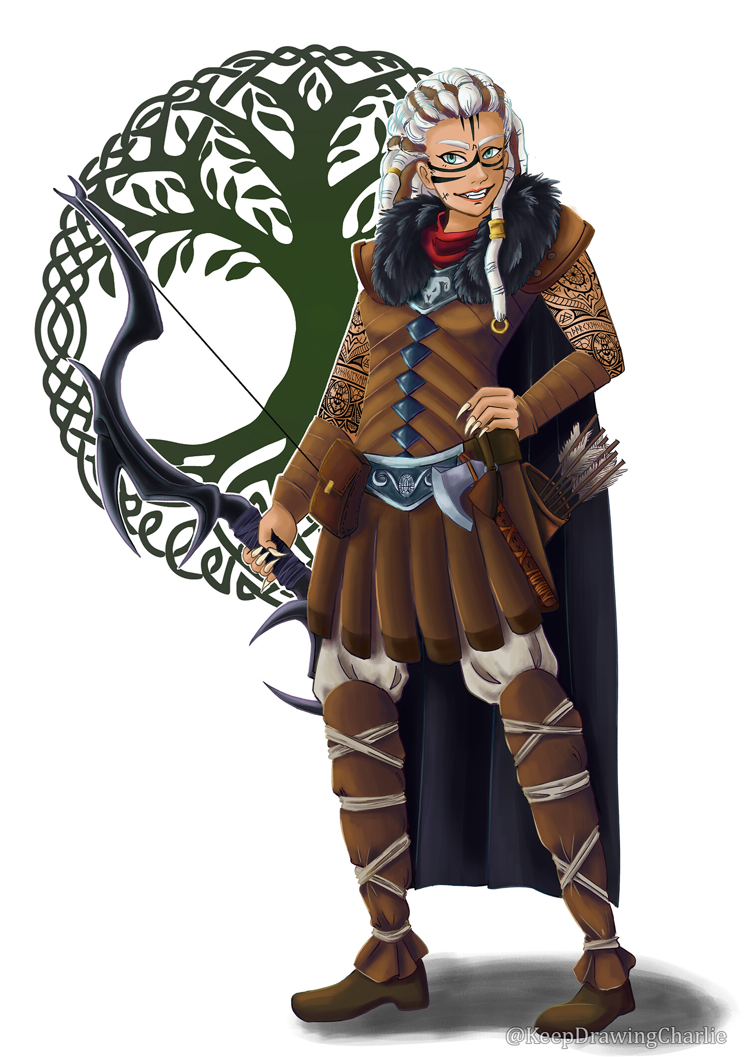 ArtStation - Tattoo'd Warrior