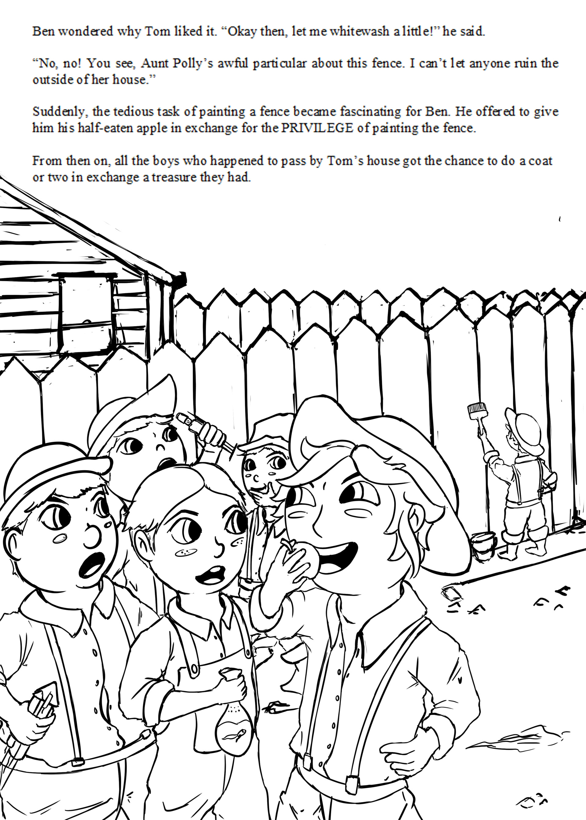 tom sawyer coloring pages