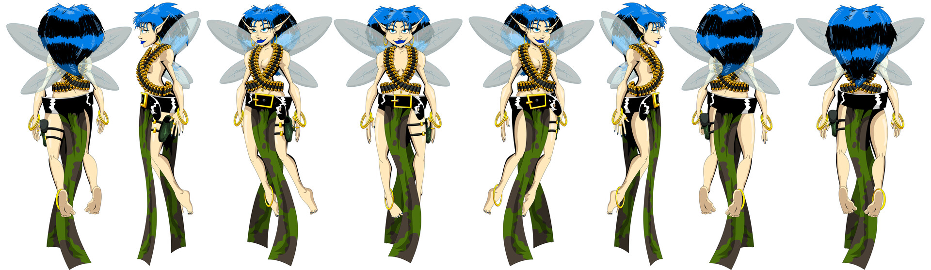 ArtStation - Combat Fairies Turnarounds