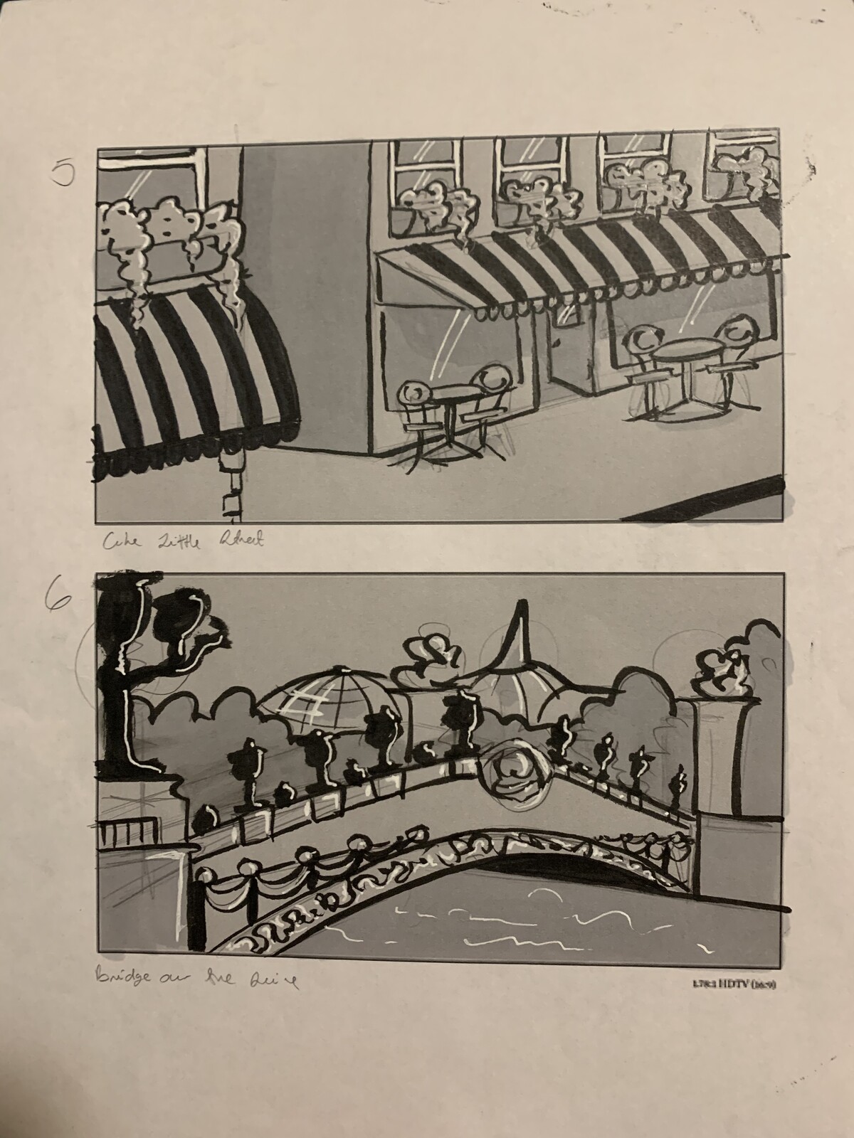 Coryn MacPherson - Midnight In Paris - Storyboard Study