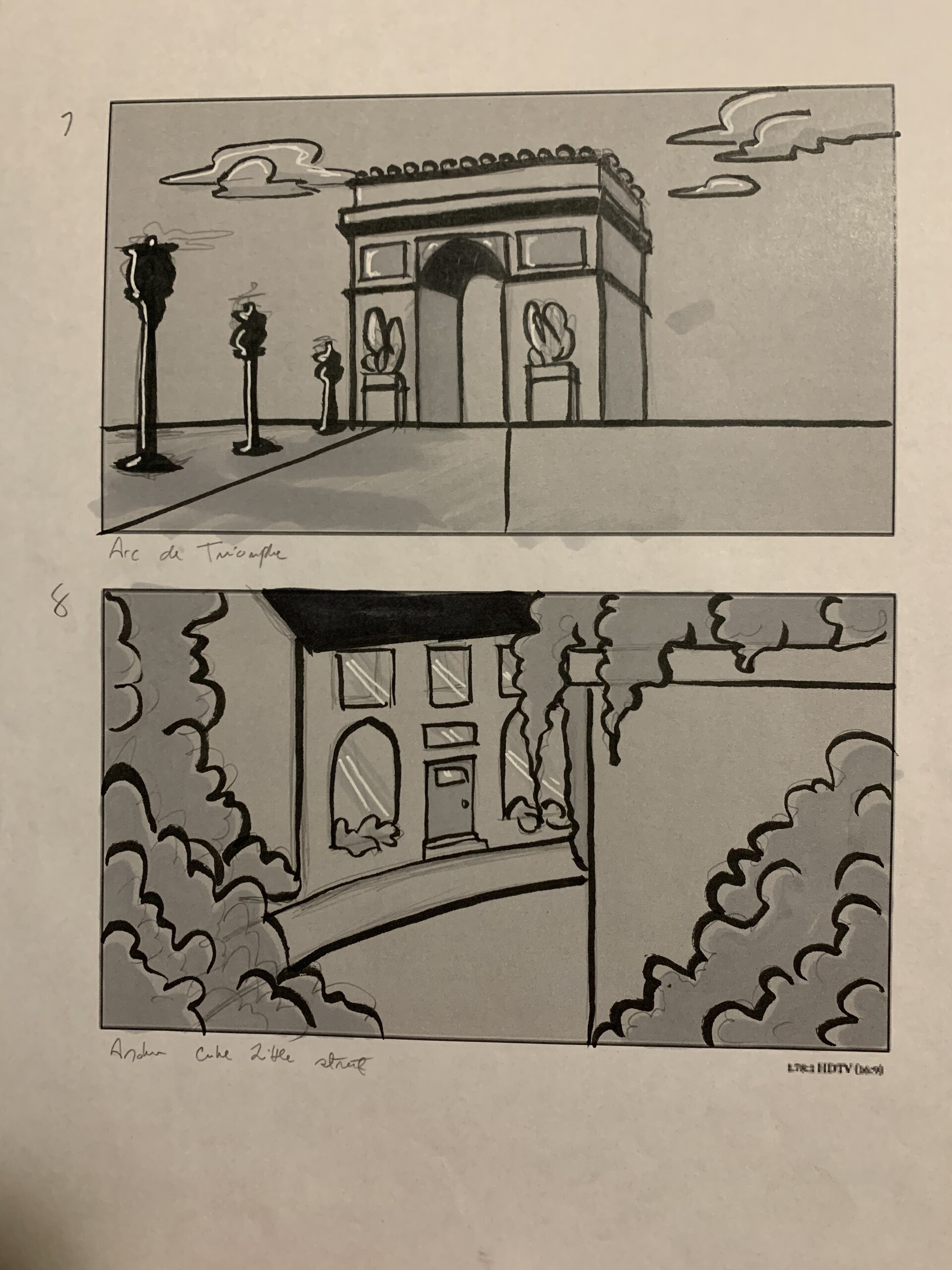 Coryn MacPherson - Midnight In Paris - Storyboard Study