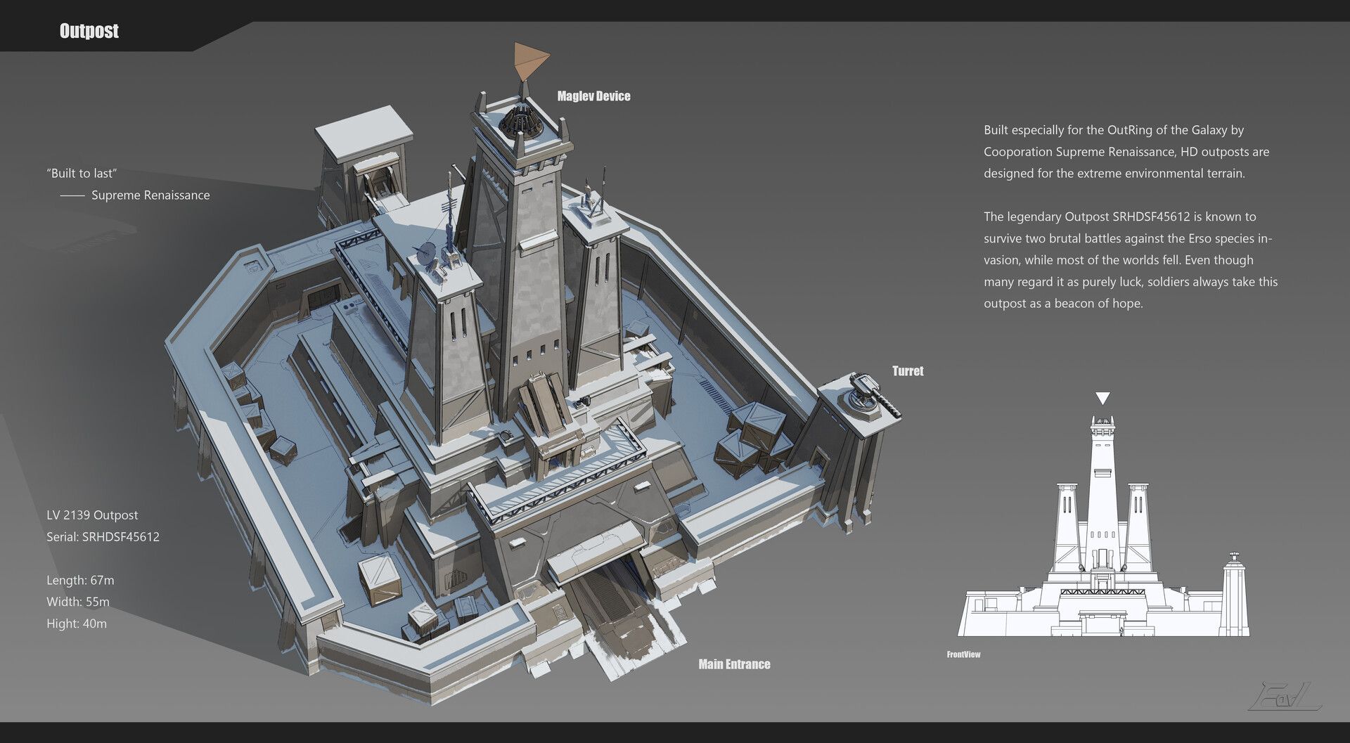 ArtStation - E-Base Outpost