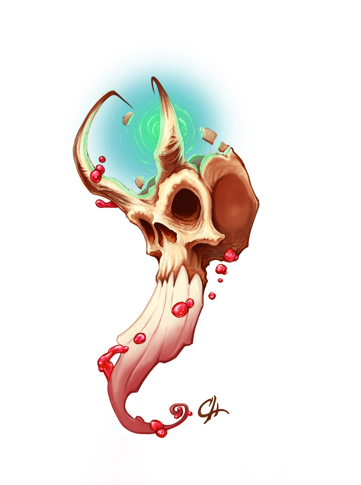 Christopher Hershberger - Horned Skull