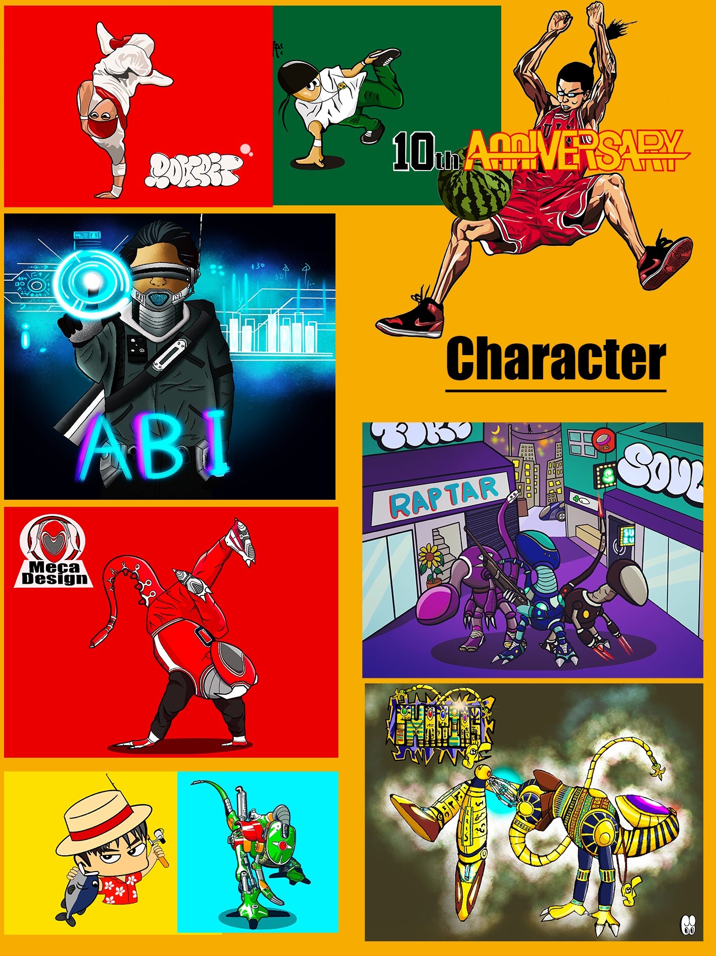 ArtStation - graffic design charcter