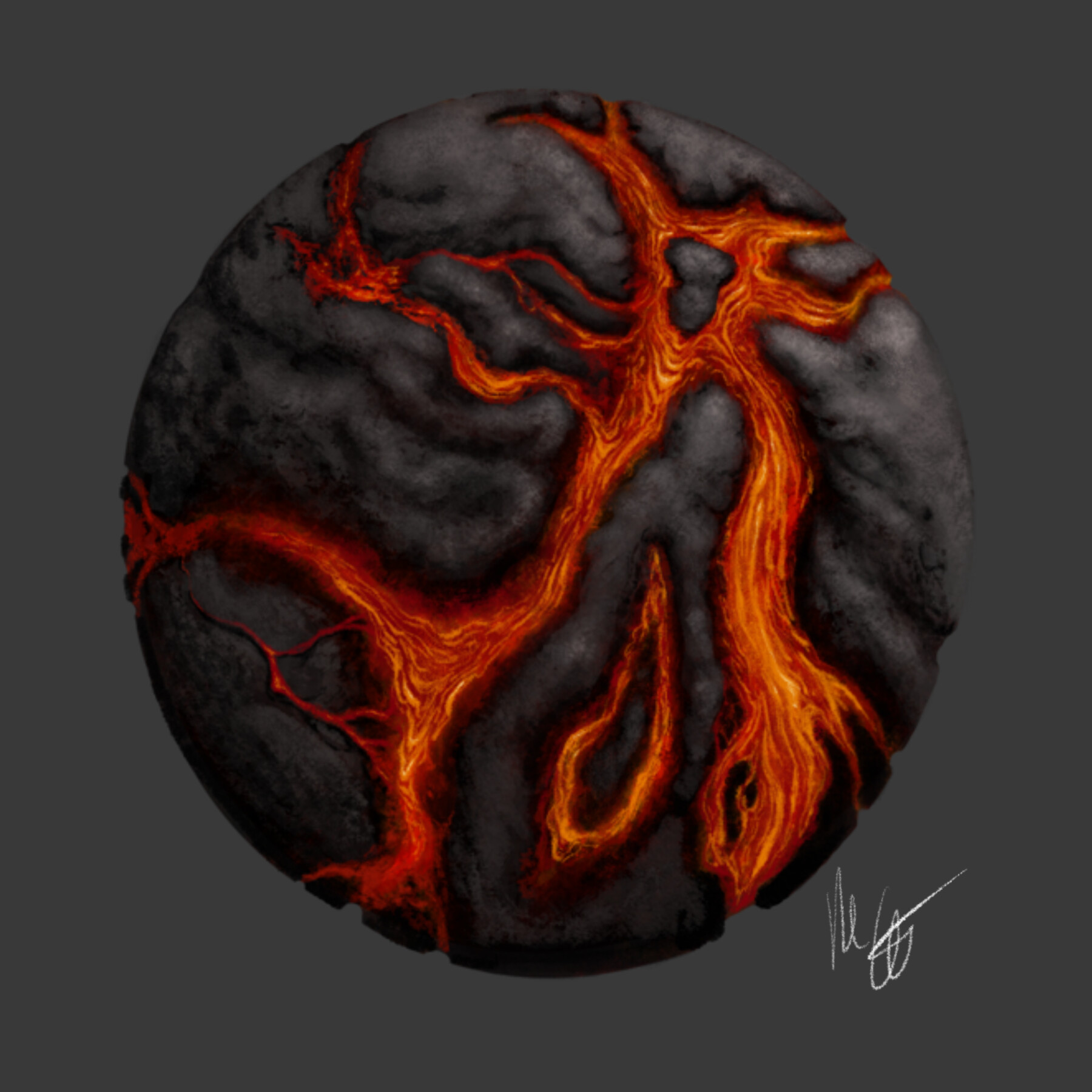 ArtStation - Sphere - Lava