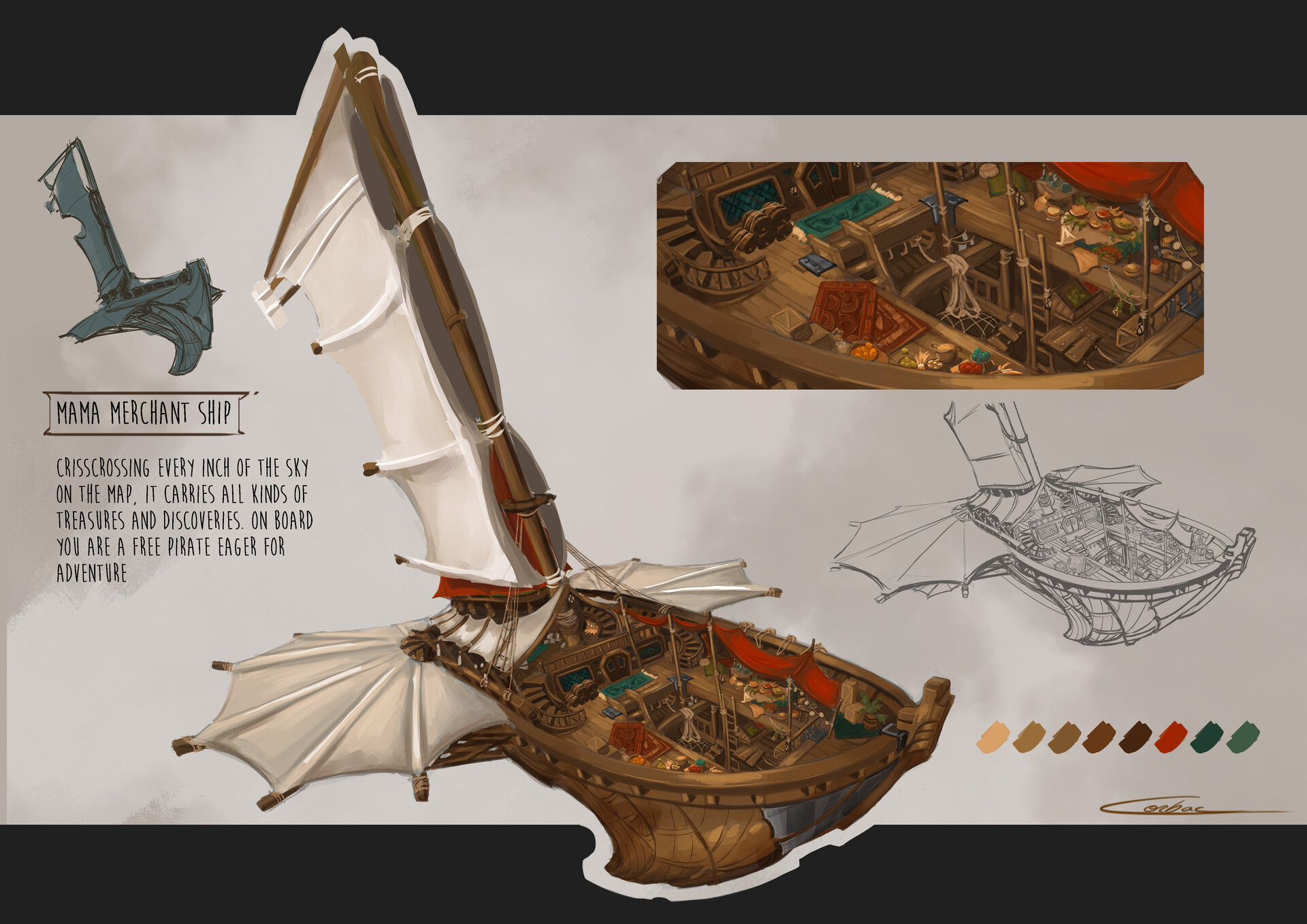 ArtStation - Mama merchant ship