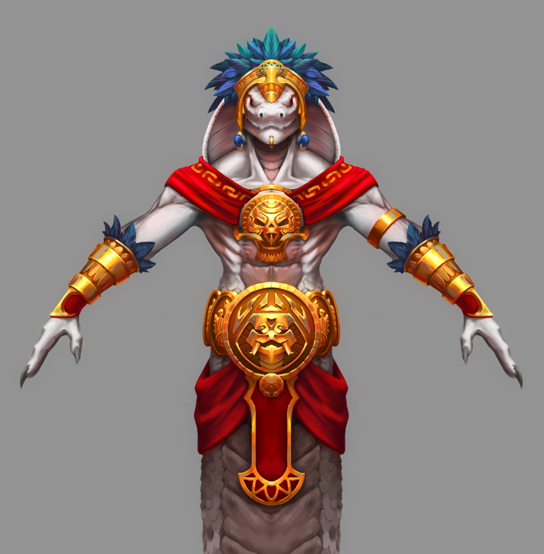 ArtStation - Priest Serpent Man