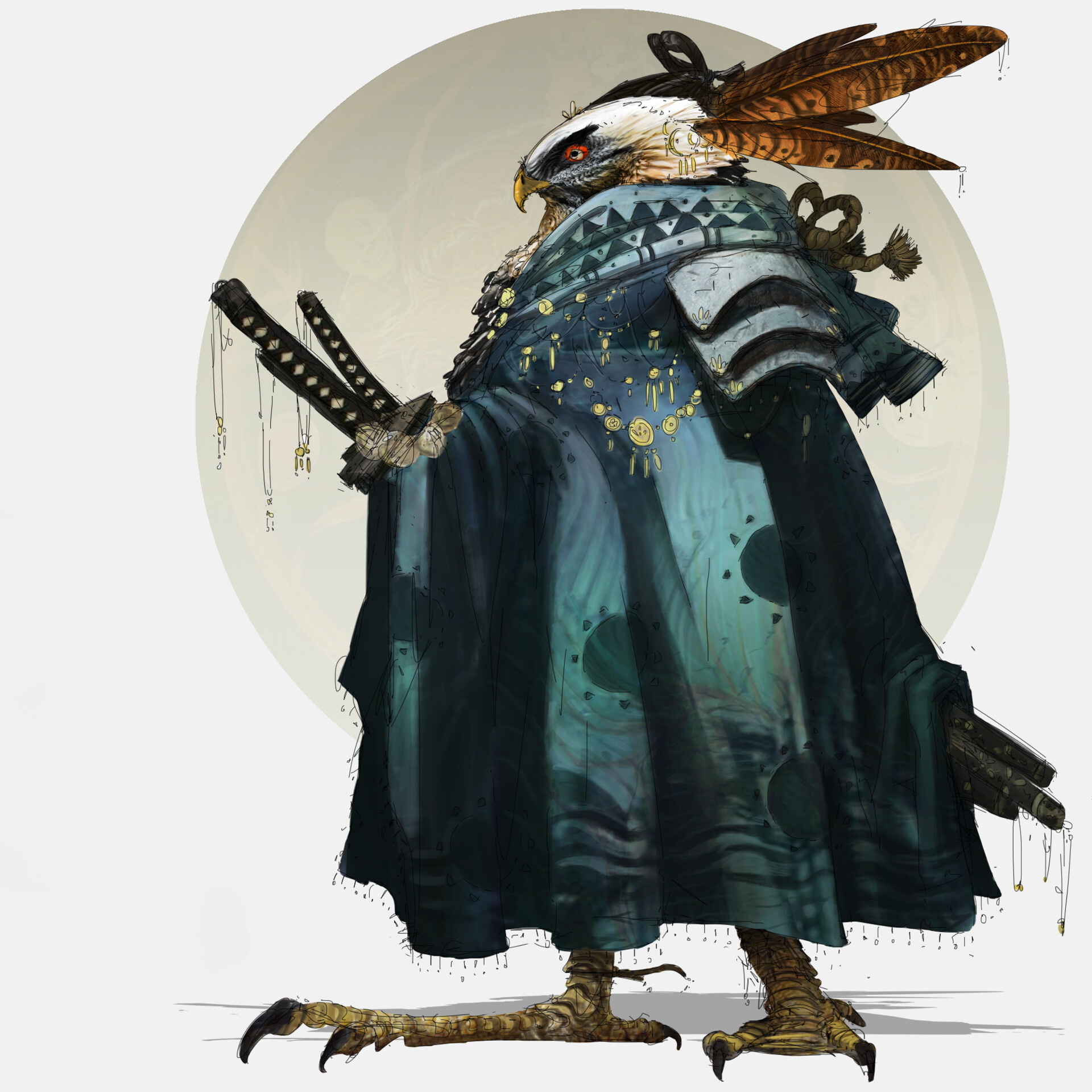 ArtStation - Samurai Bird, Chris Karnezis