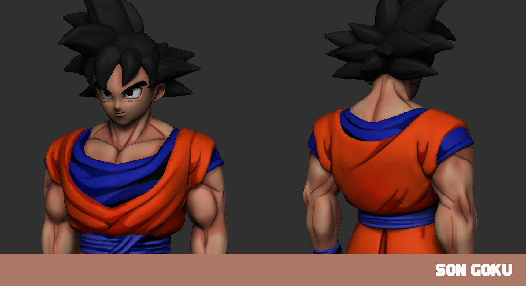 ArtStation - 3D Turn - Son goku
