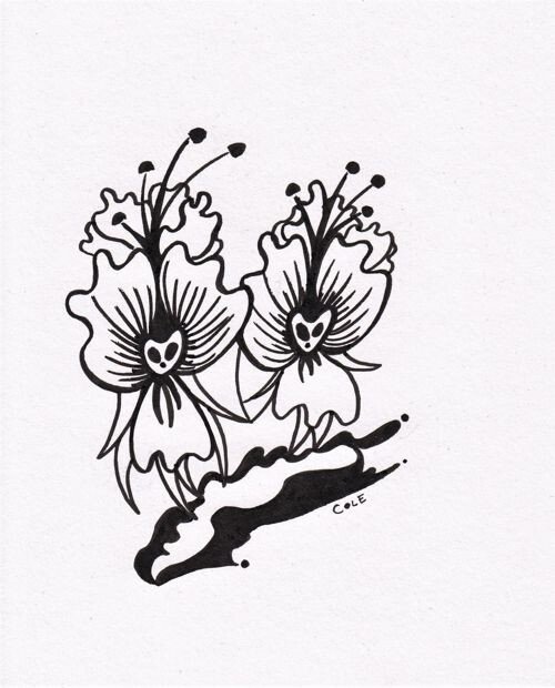 ArtStation - Inktober, quik flower girls