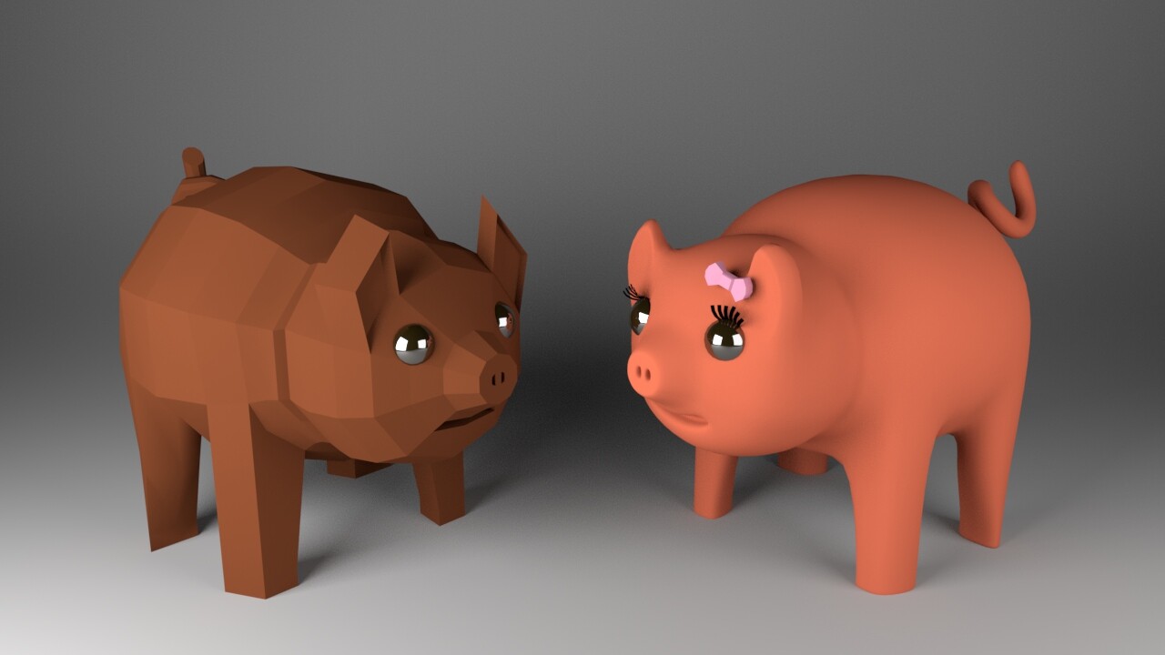 ArtStation - simple pigs