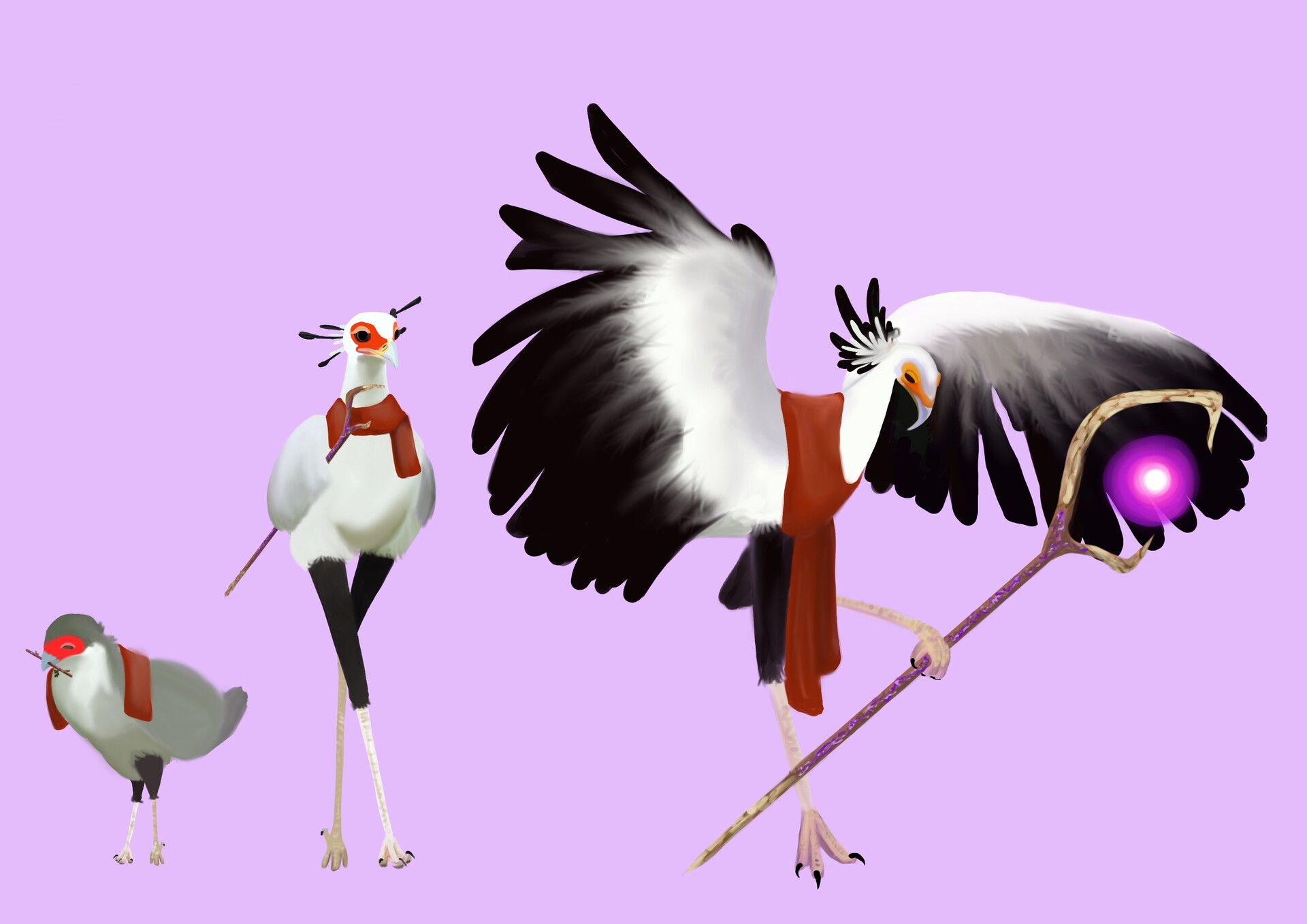 ArtStation - Secretary bird