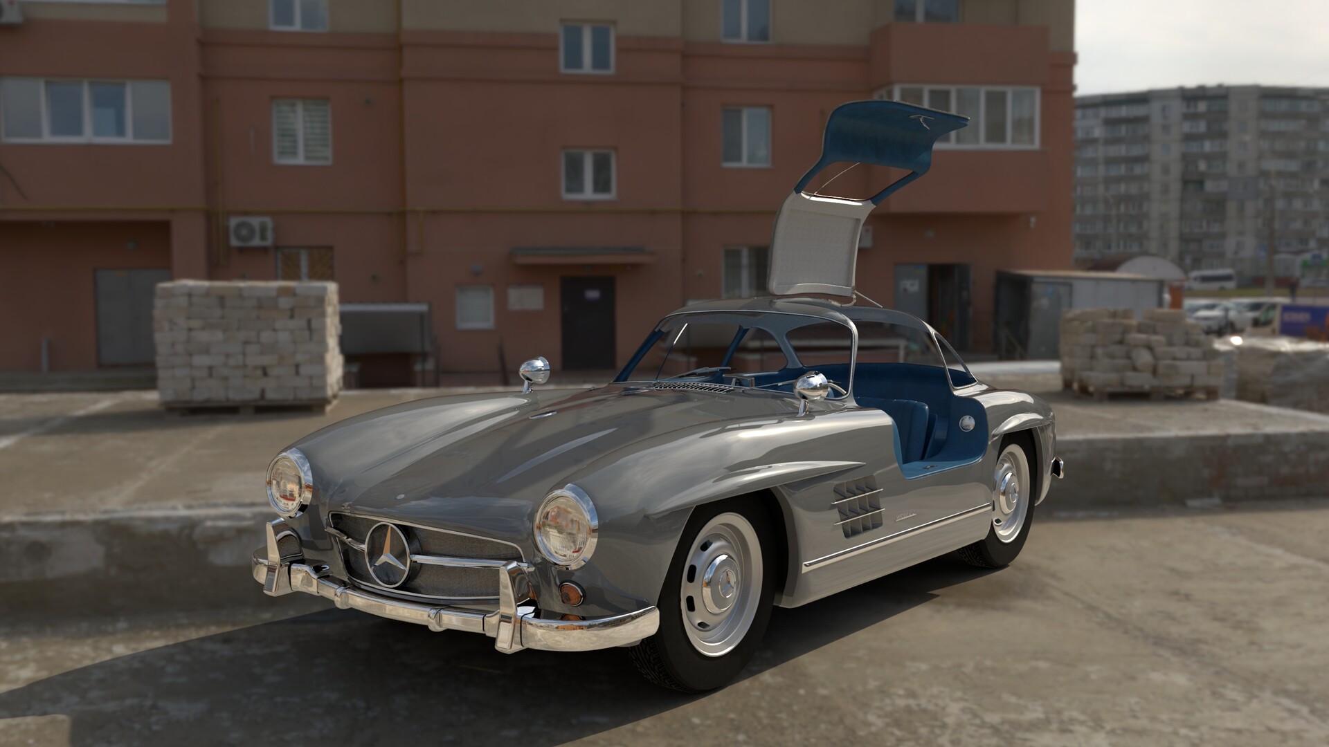 ArtStation - Mercedes 300 Sl
