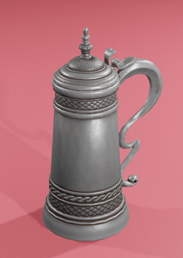 ArtStation - Stylized Flagon (Game Model)