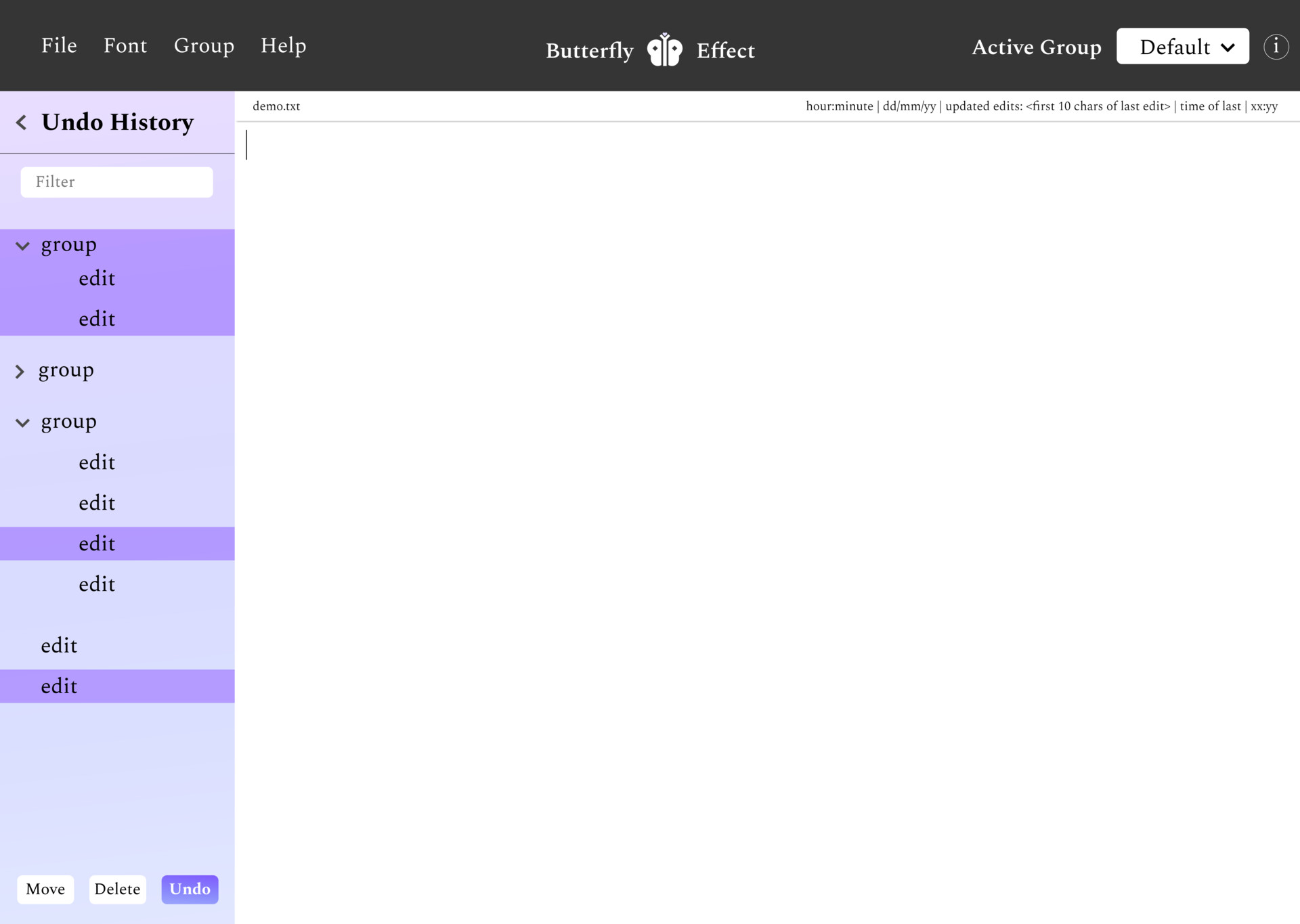 ArtStation - Butterfly Effect Text Editor