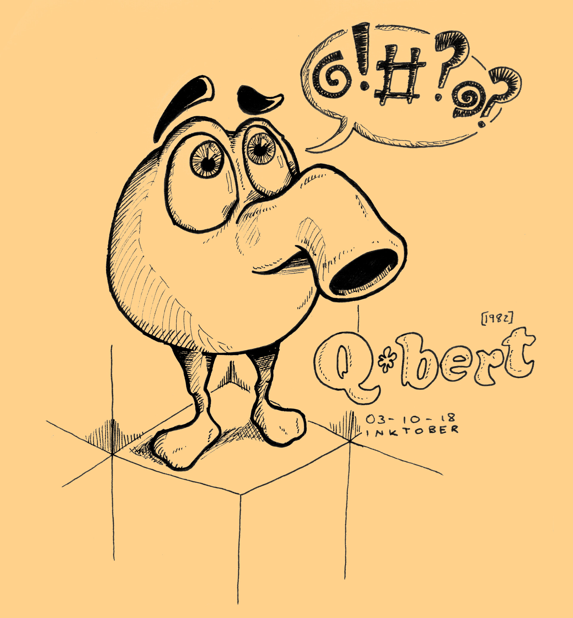 qbert coloring pages