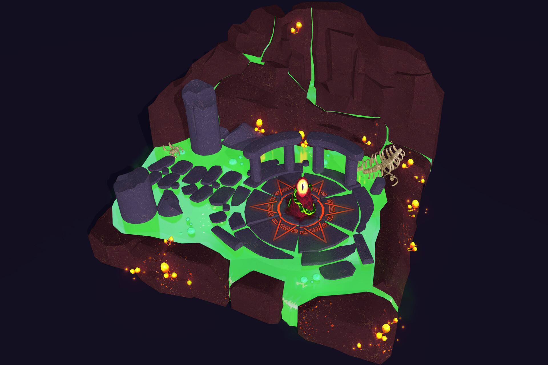 ArtStation - Acid Lava Dungeon