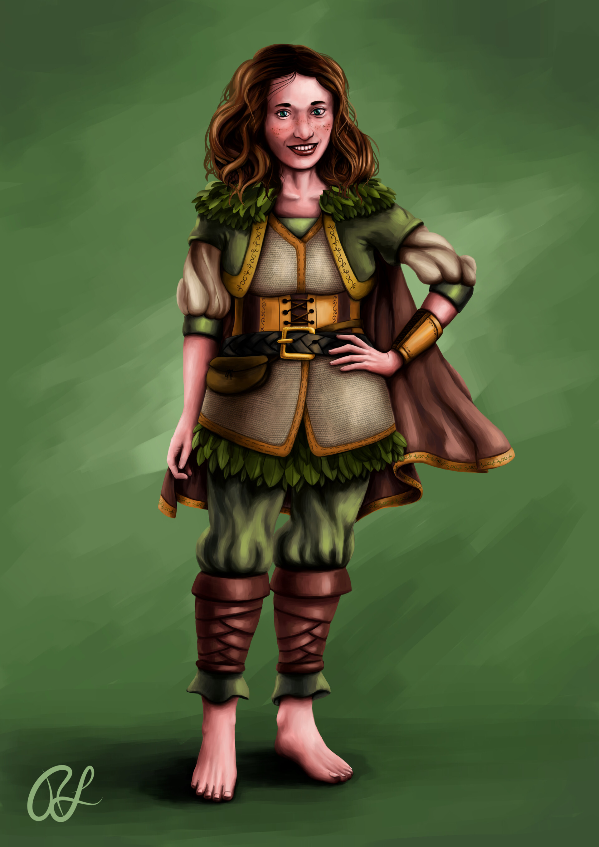 ArtStation - Halfling Druid - Commission