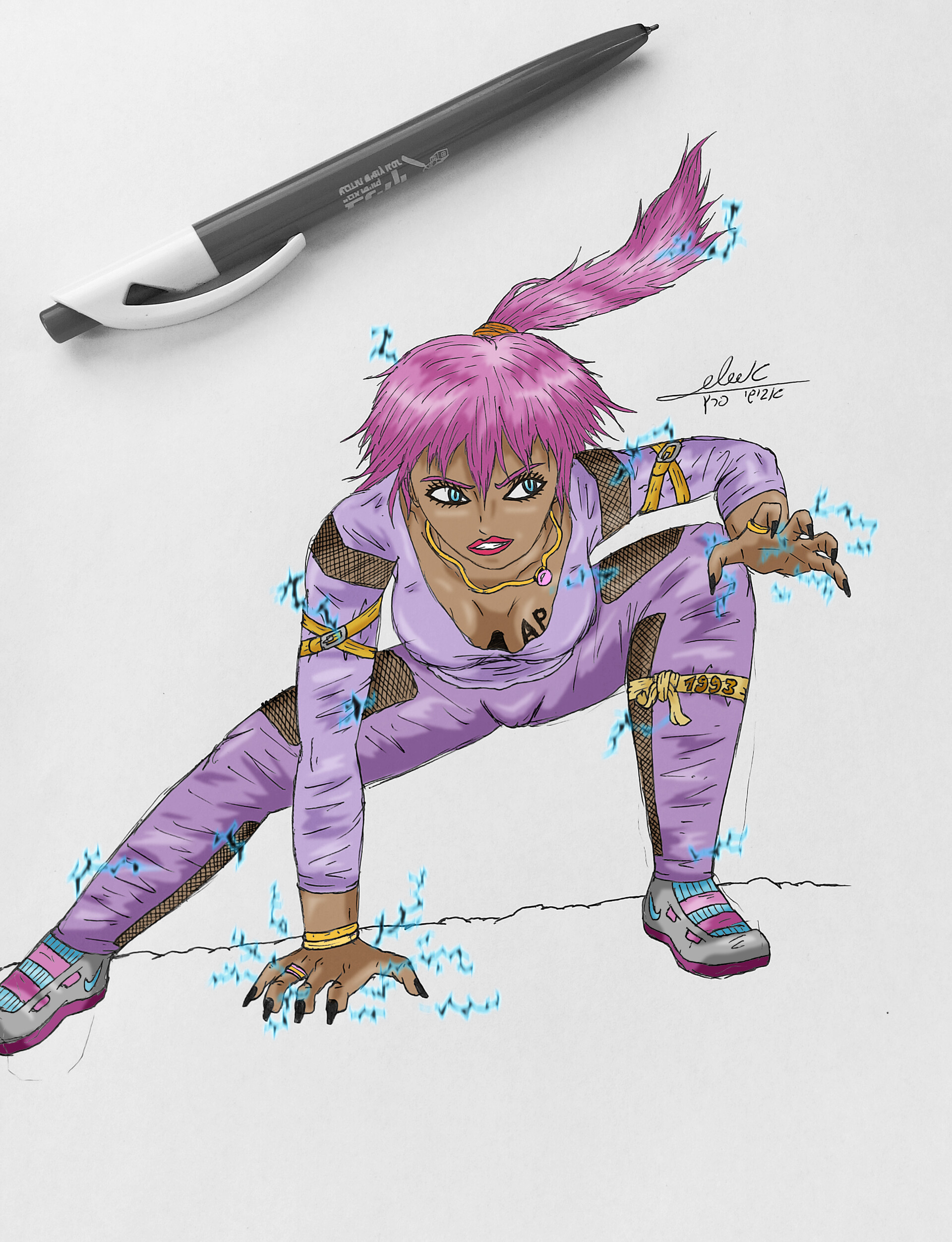 ArtStation - Electric Girl (Original)