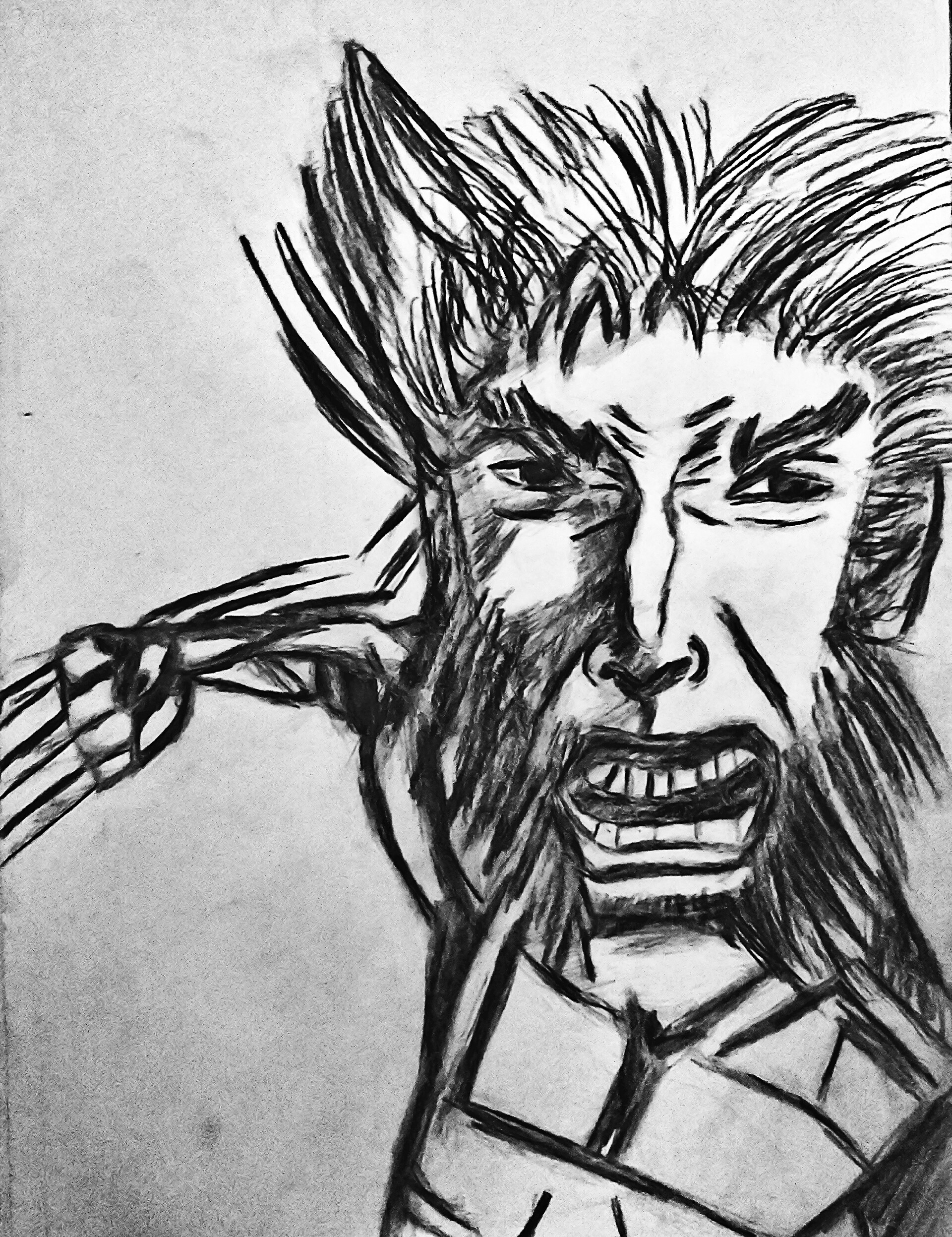 ArtStation - Wolverine action pose