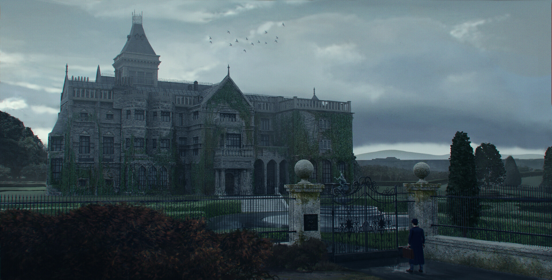 ArtStation - Arrival at the Manor, Exterior