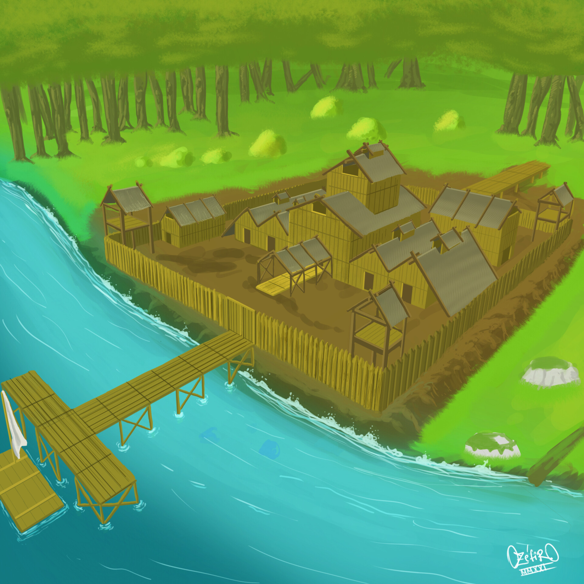 ArtStation - Concept art: Fort Fortress of Fortitude