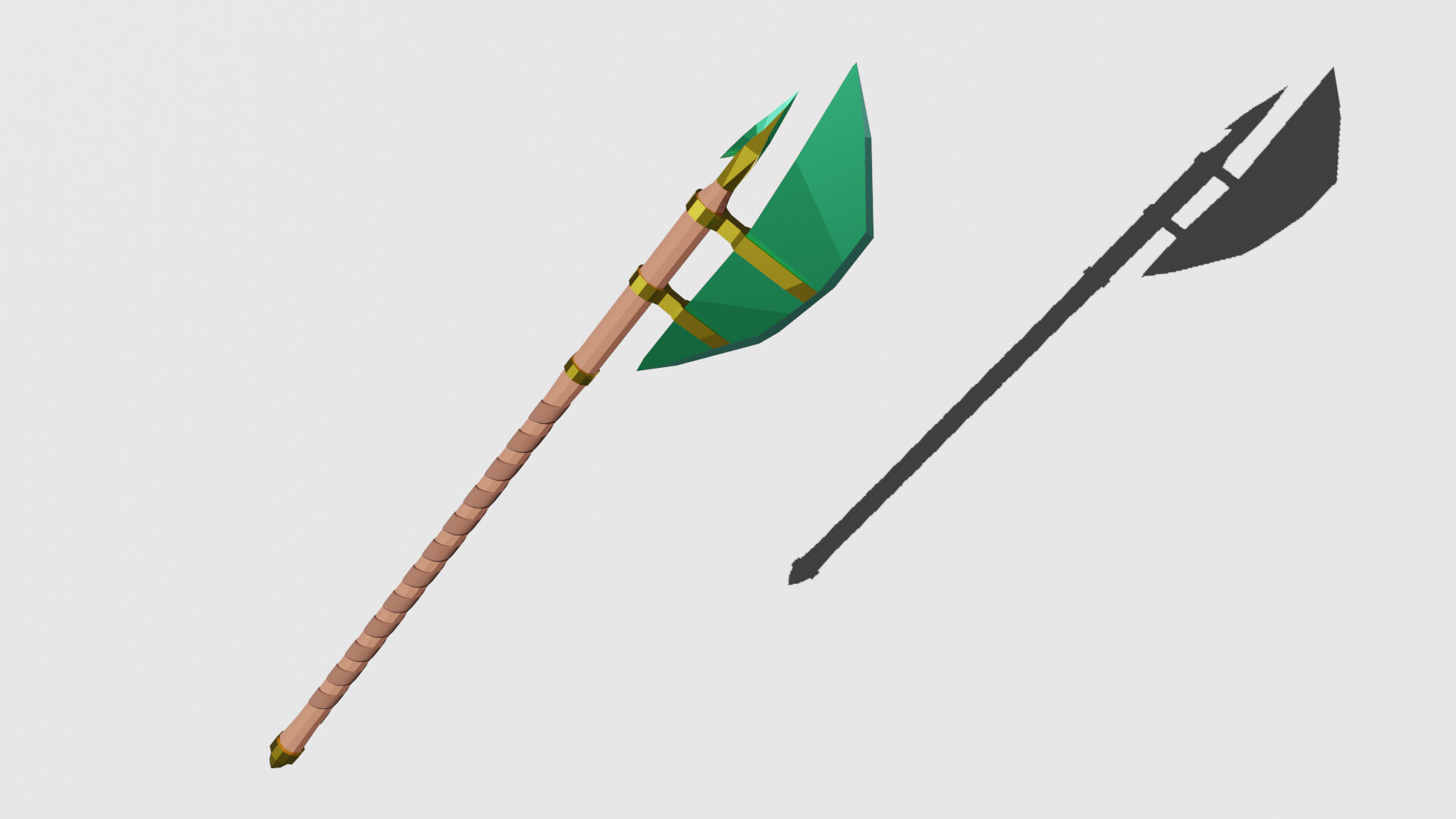 ArtStation - Jade halberd