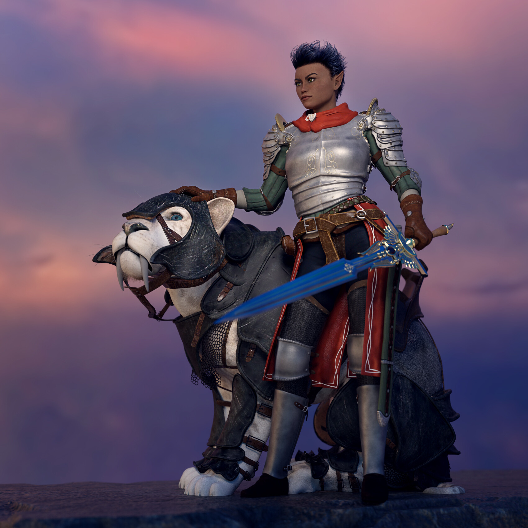 ArtStation - Elvish Heavy Infantry