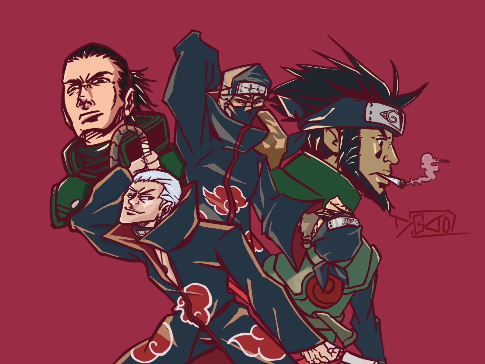 ArtStation - Naruto fan art akatsuki Part 2