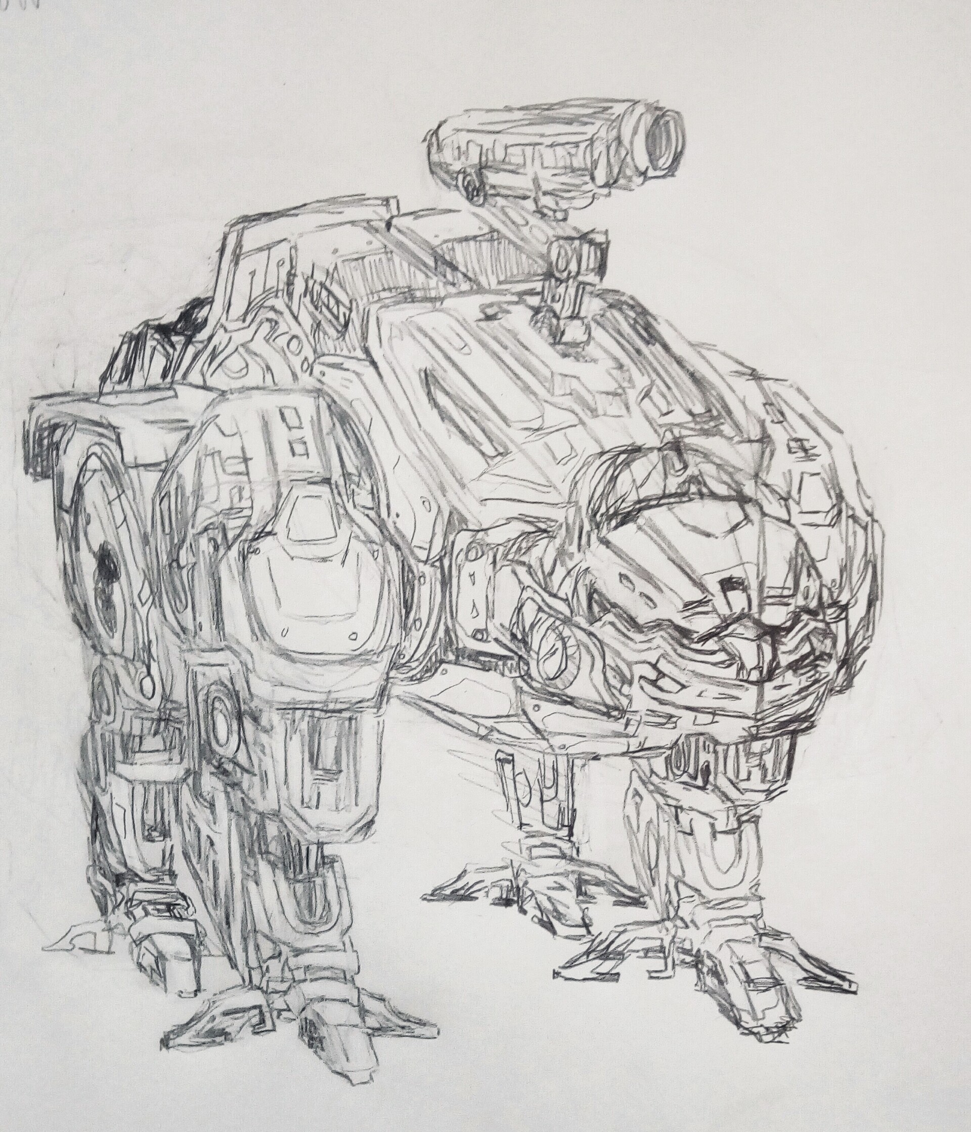 how to draw futuristic robots