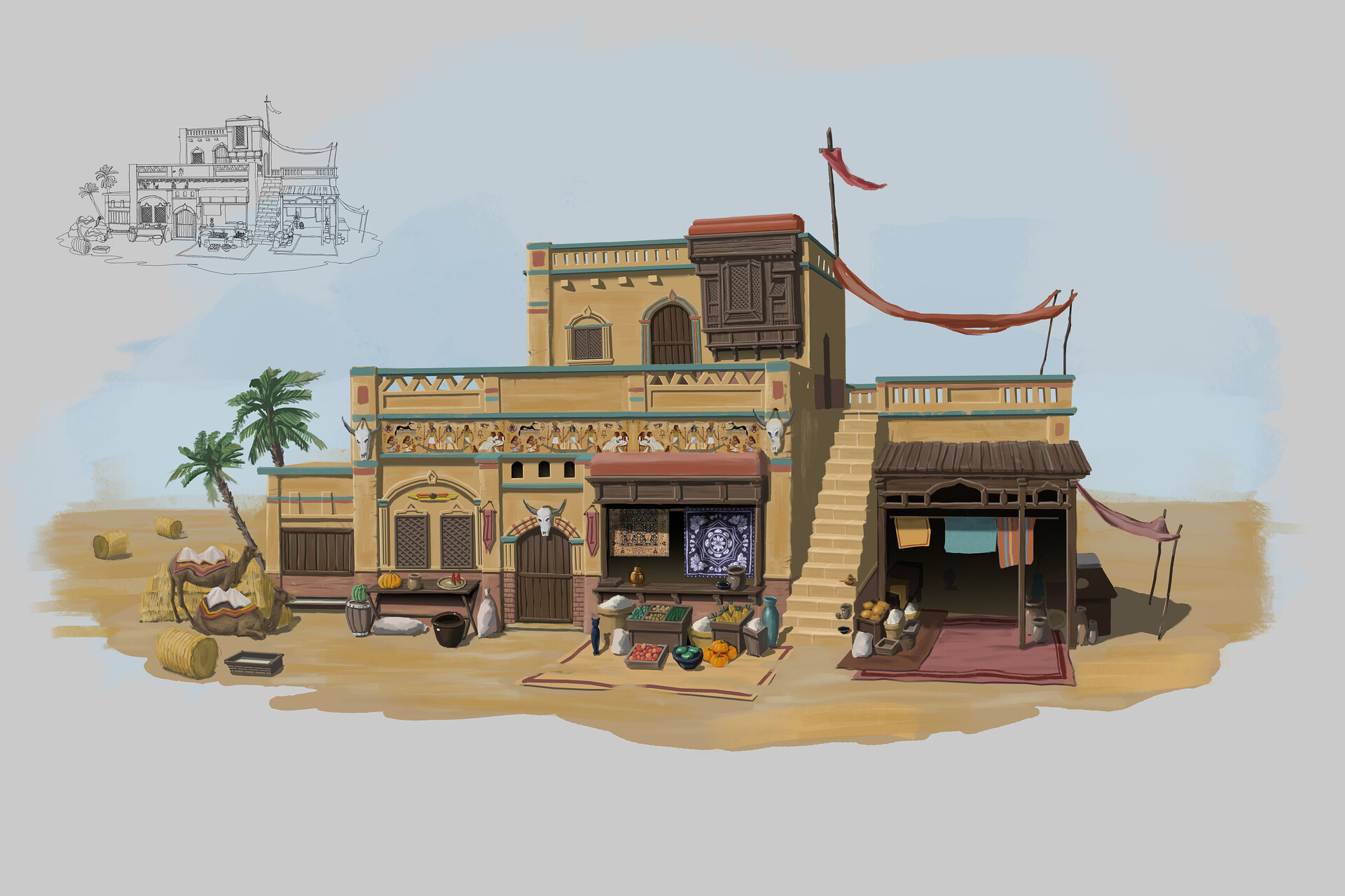 ArtStation - Desert shop