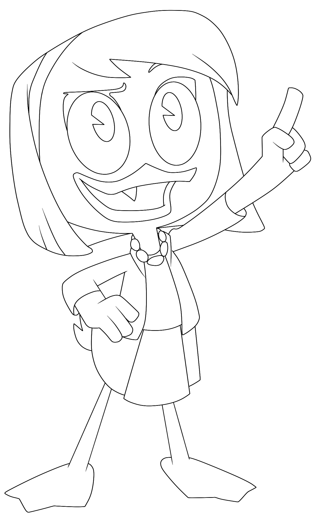 webby duck tales coloring pages