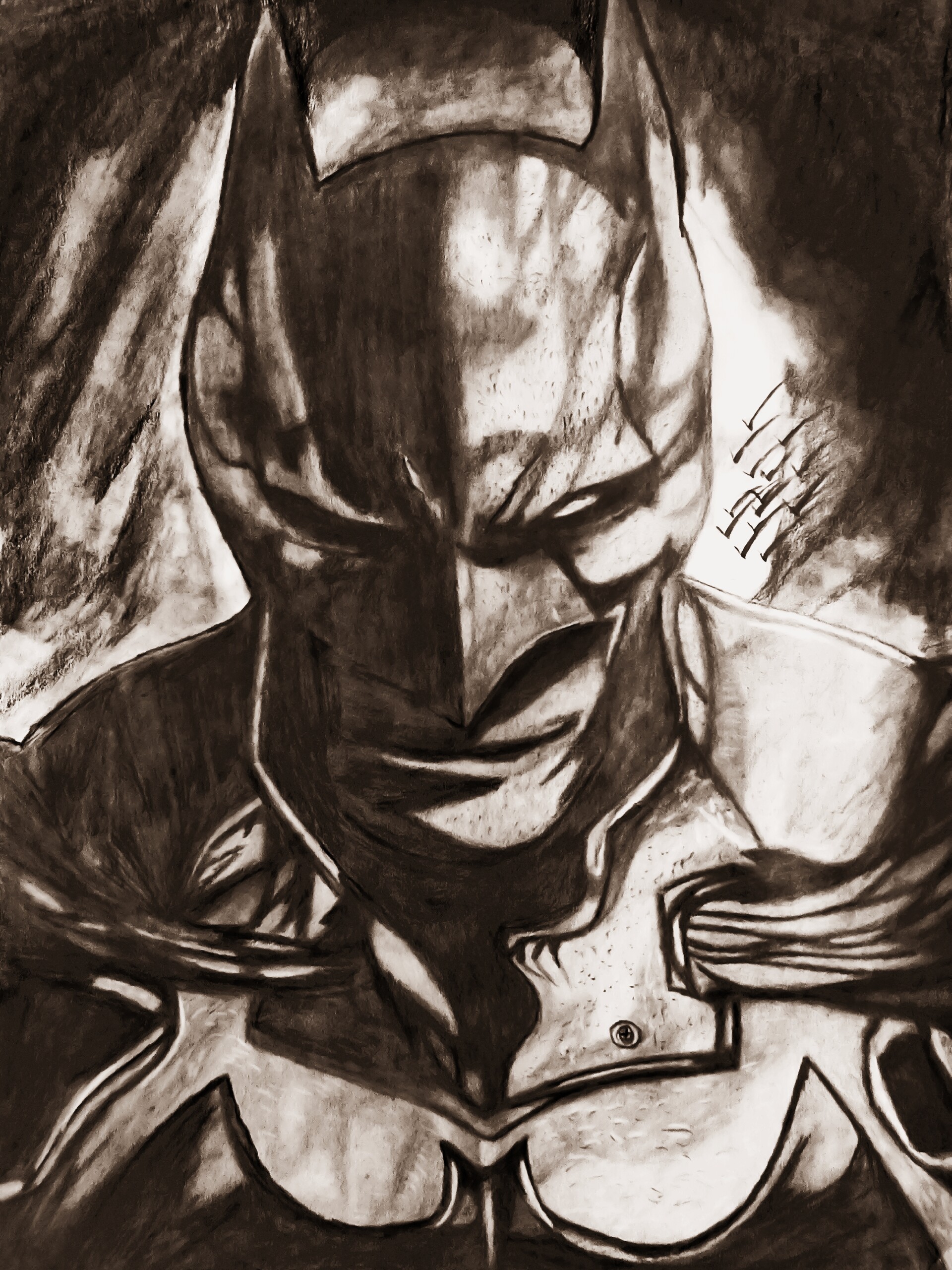 ArtStation - Batman portrait complete fan art