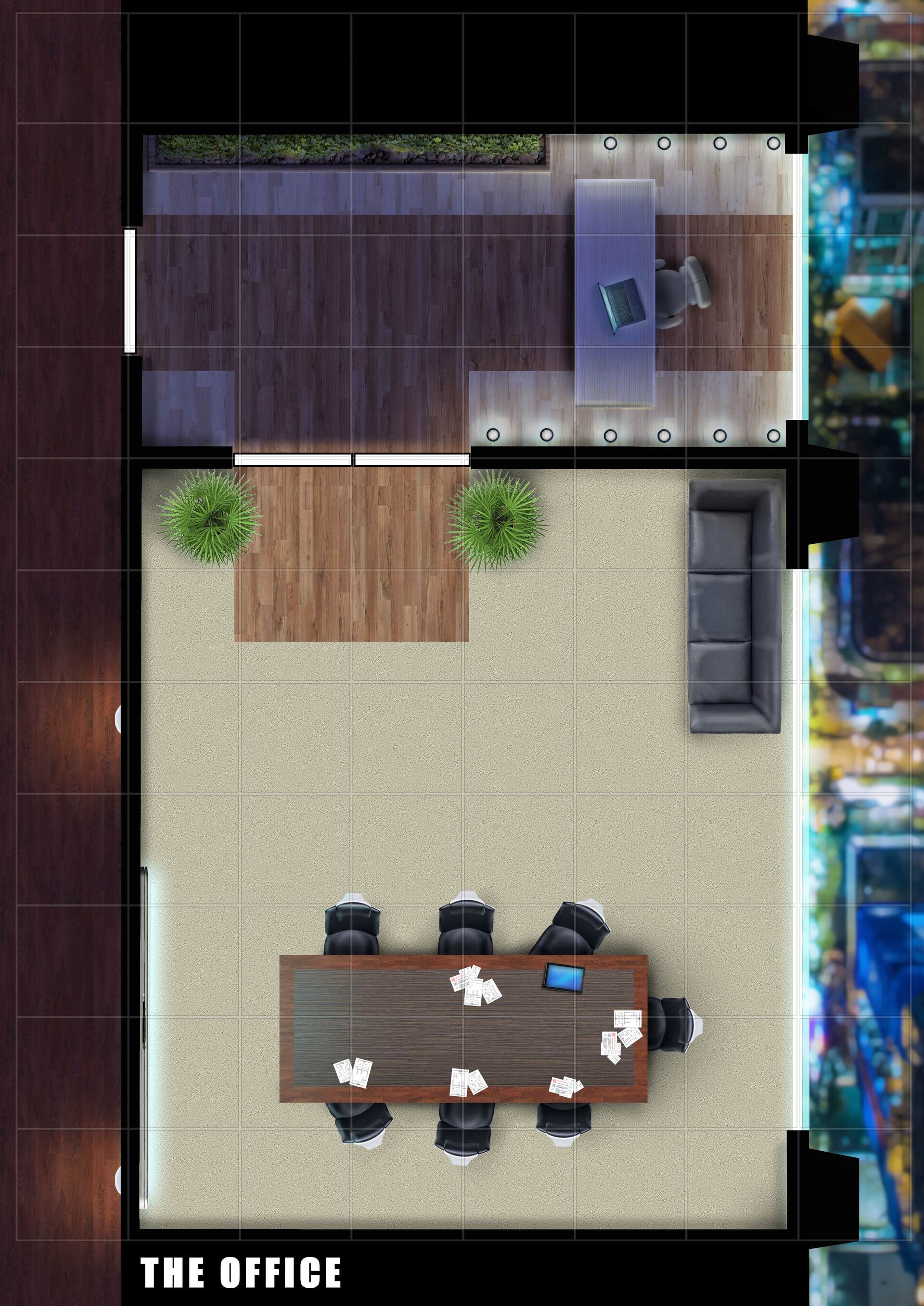 ArtStation - BATTLEMAP - Office/Meeting Room
