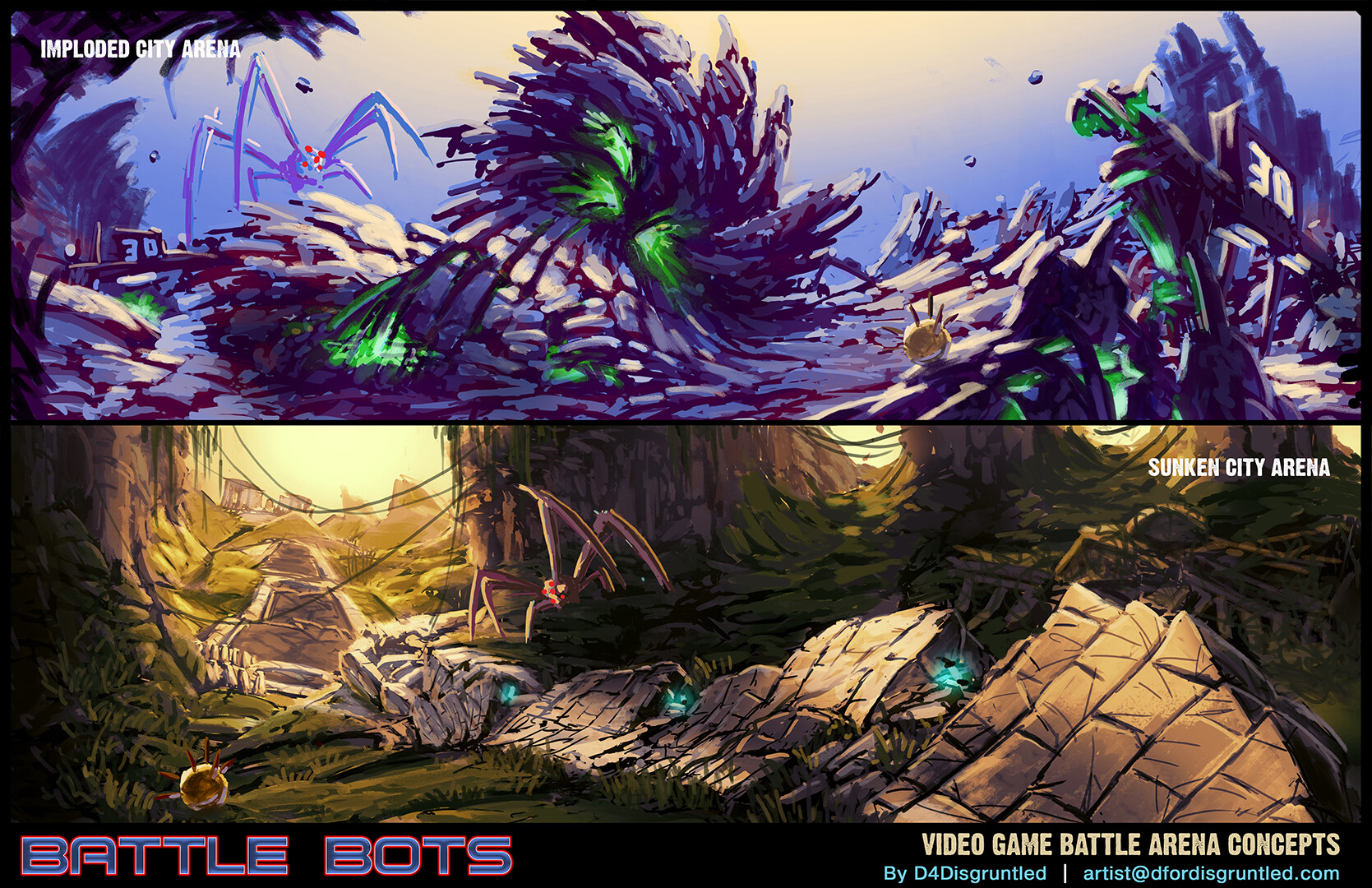 D4Disgruntled - The Artist - Battle Bots - FPS MOBA Game