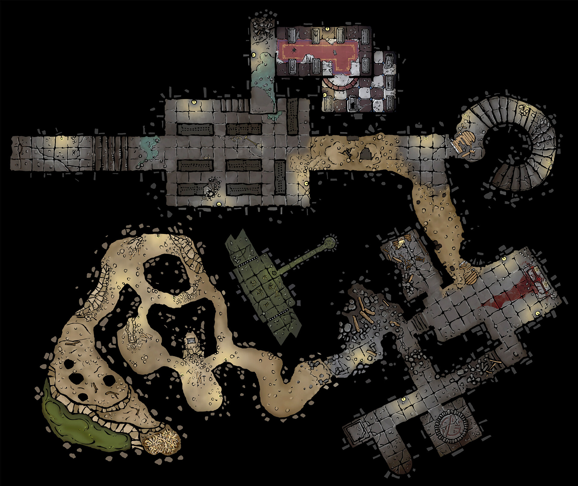 ArtStation - Catacombs and Keep