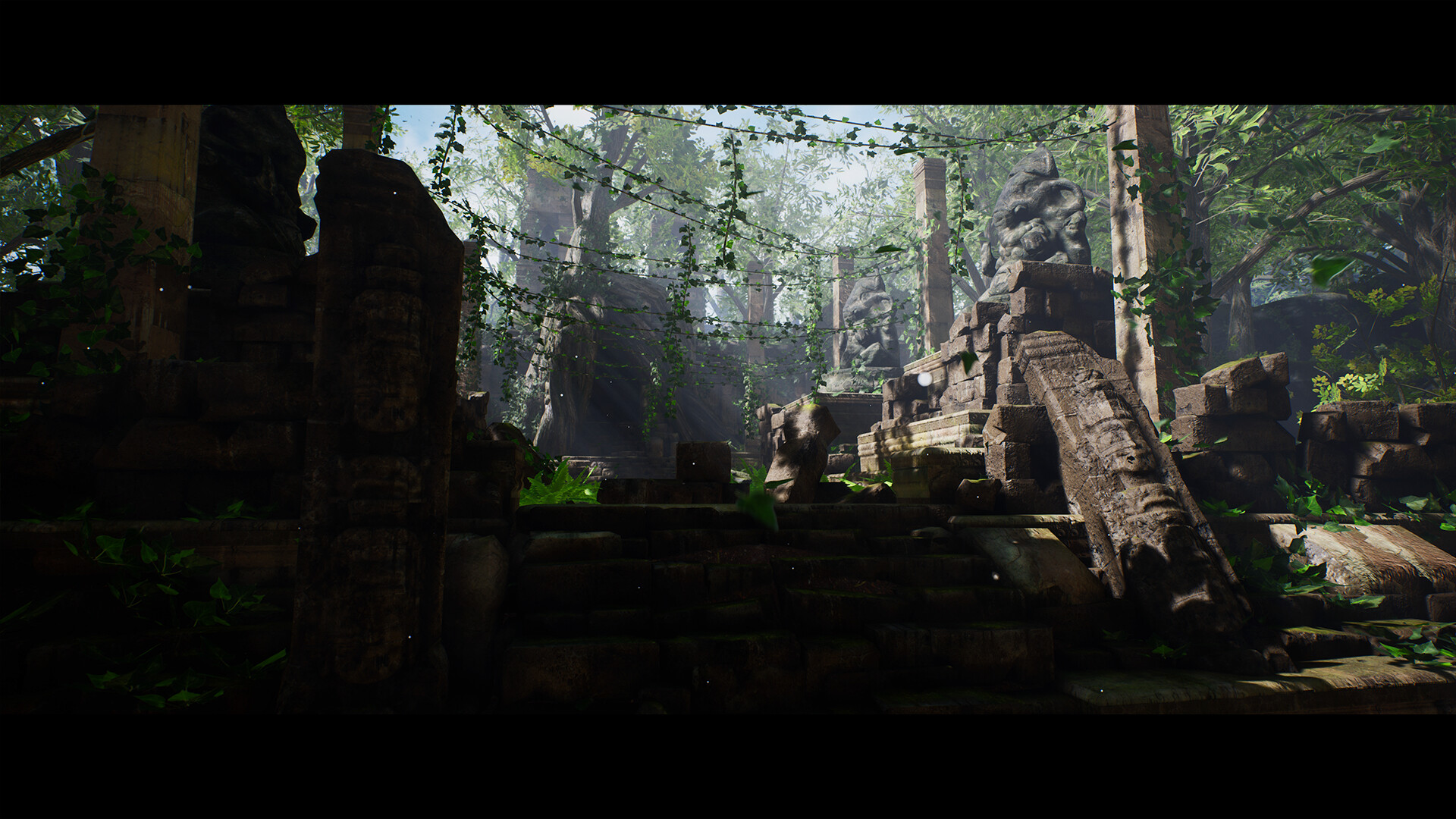 ArtStation - Exterior Environment (Jungle inspired in Star Wars Battlefront II)/Project04 - 2020