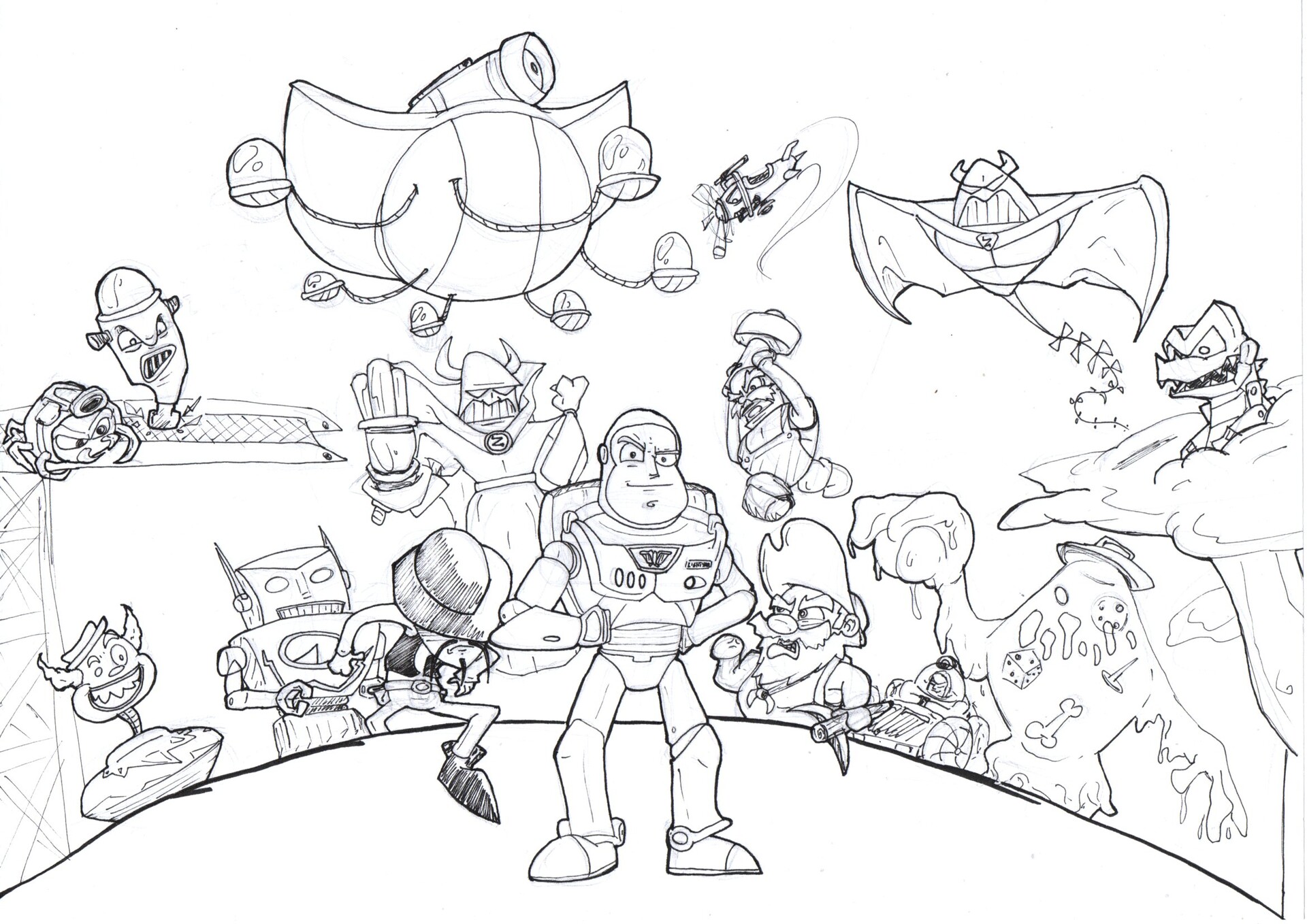 toy story 2 games coloring pages