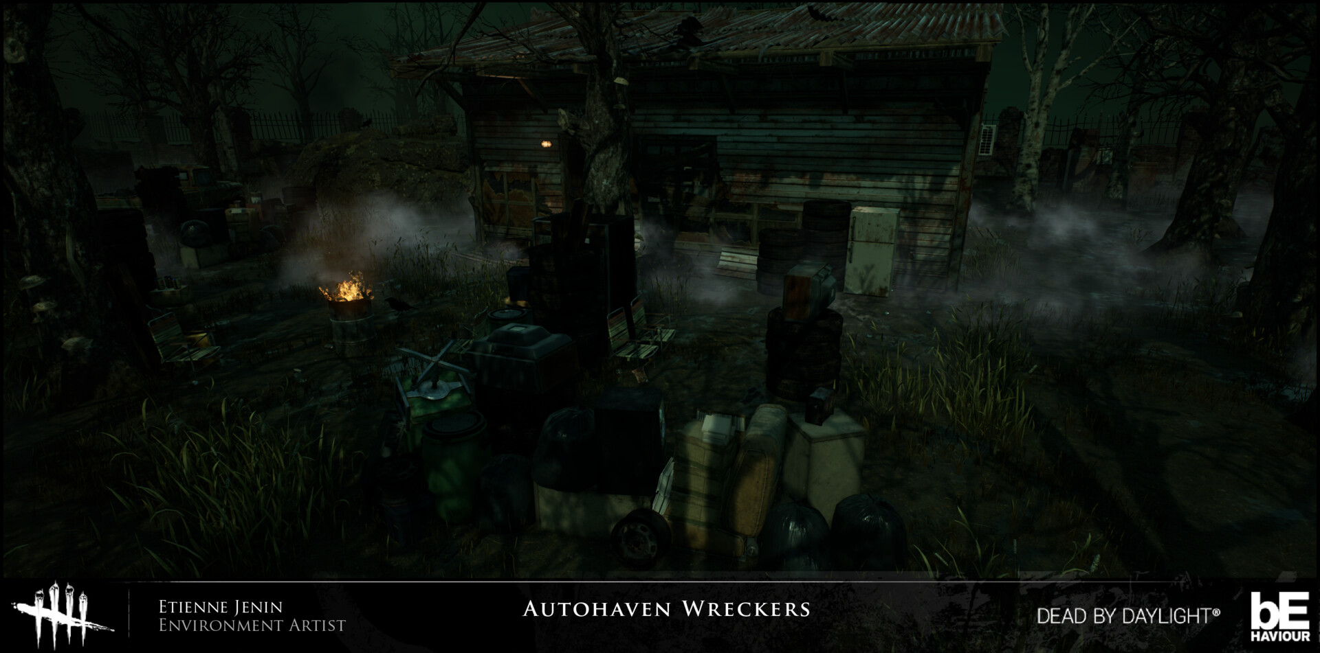 Étienne Jenin - Dead by Daylight Autohaven Wreckers Level art
