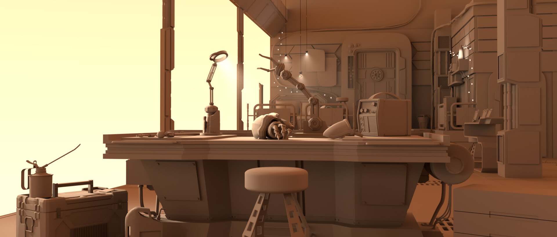 ArtStation - Set Dressing Garage