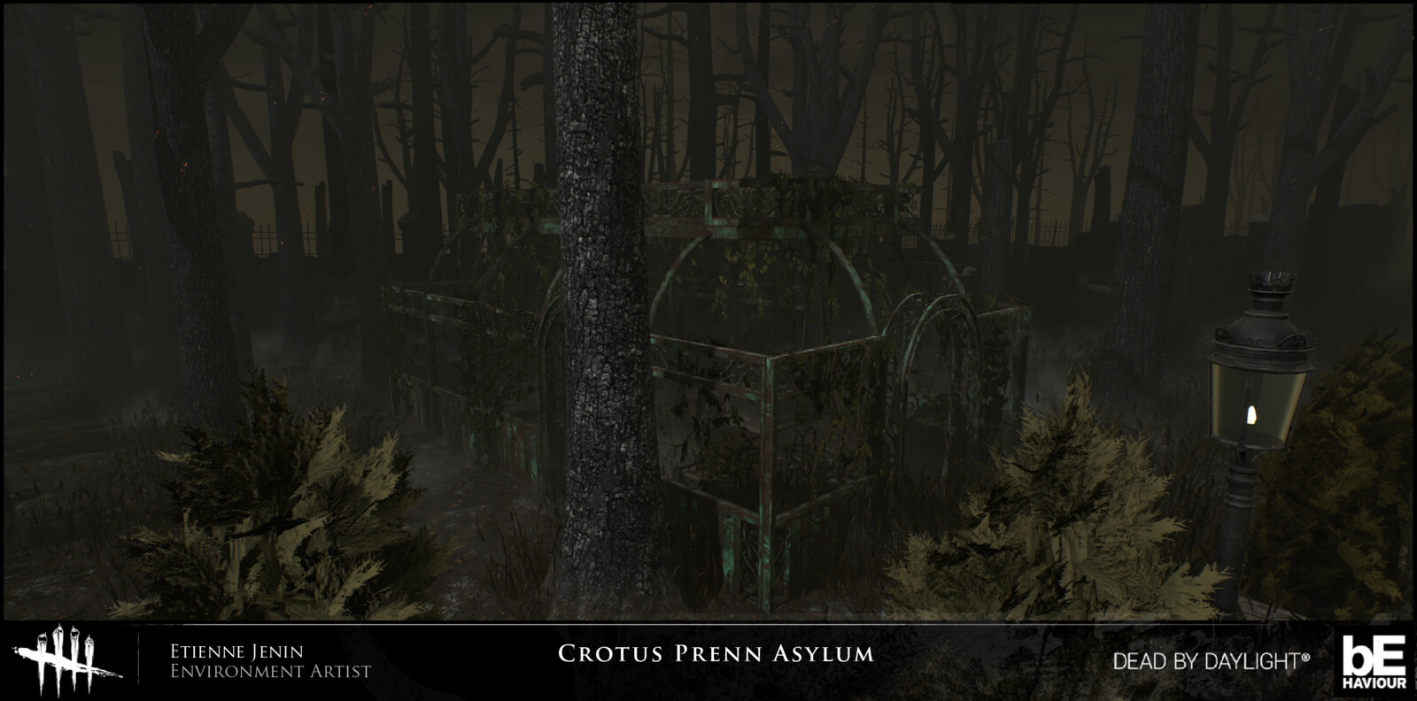 Étienne Jenin - Dead by Daylight Crotus Prenn Asylum Level Art