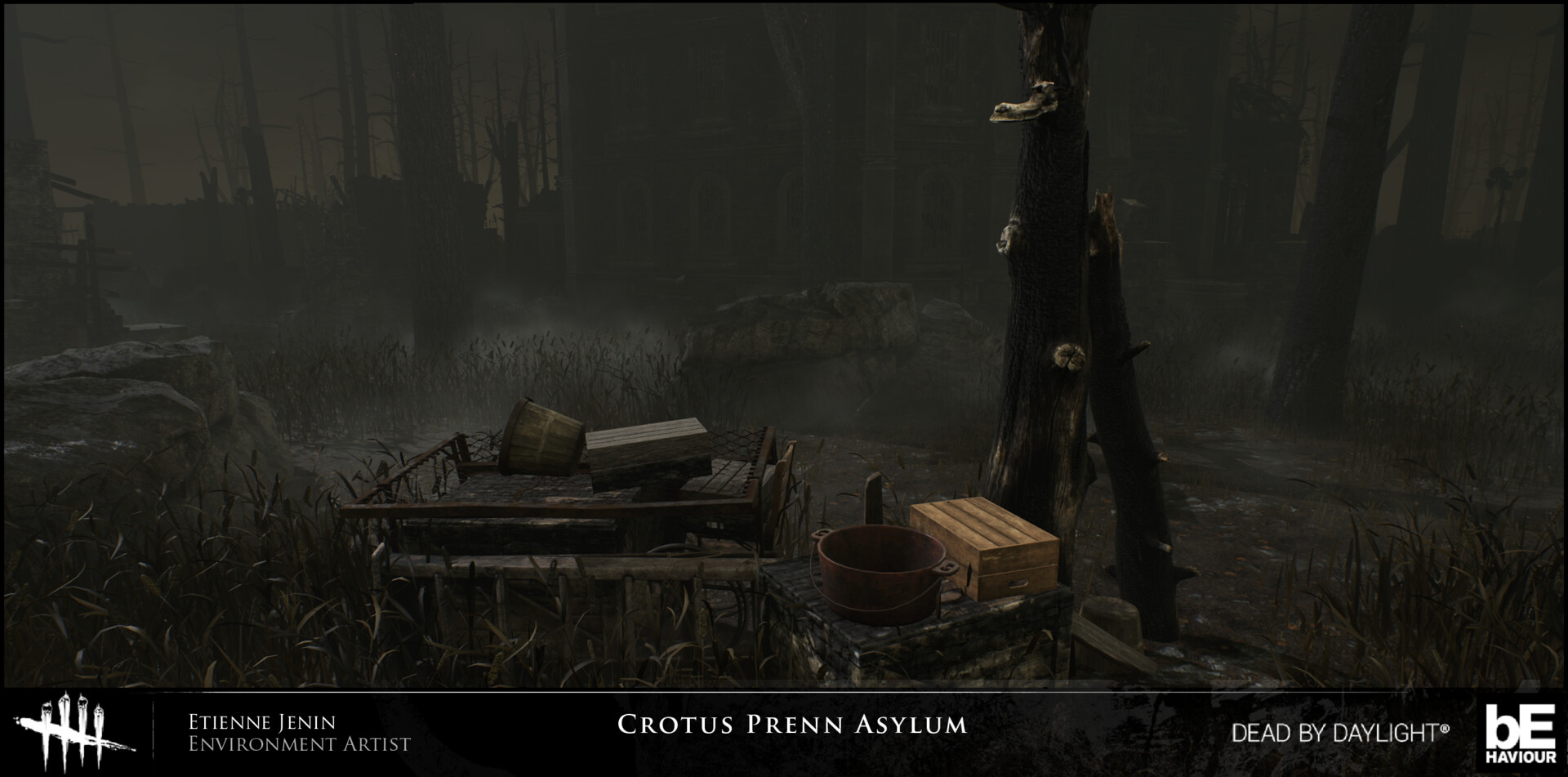 Étienne Jenin - Dead by Daylight Crotus Prenn Asylum Level Art