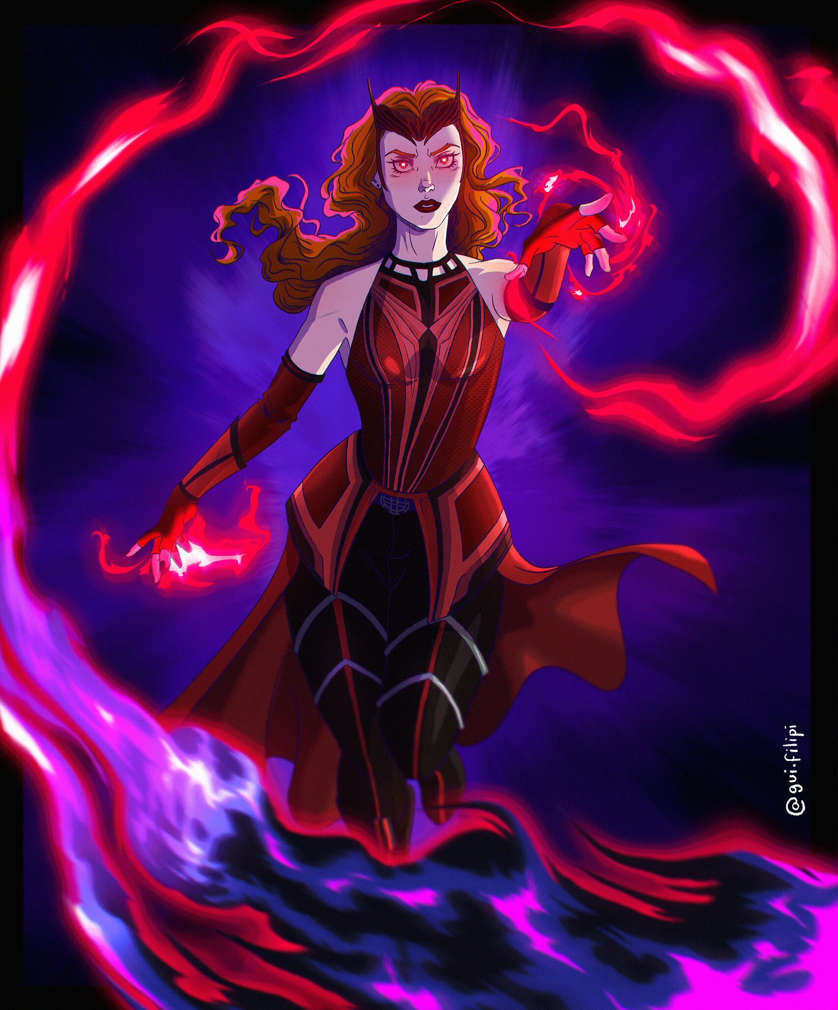 ArtStation - Wanda Maximoff aka Scarlet Witch (Wandavision)