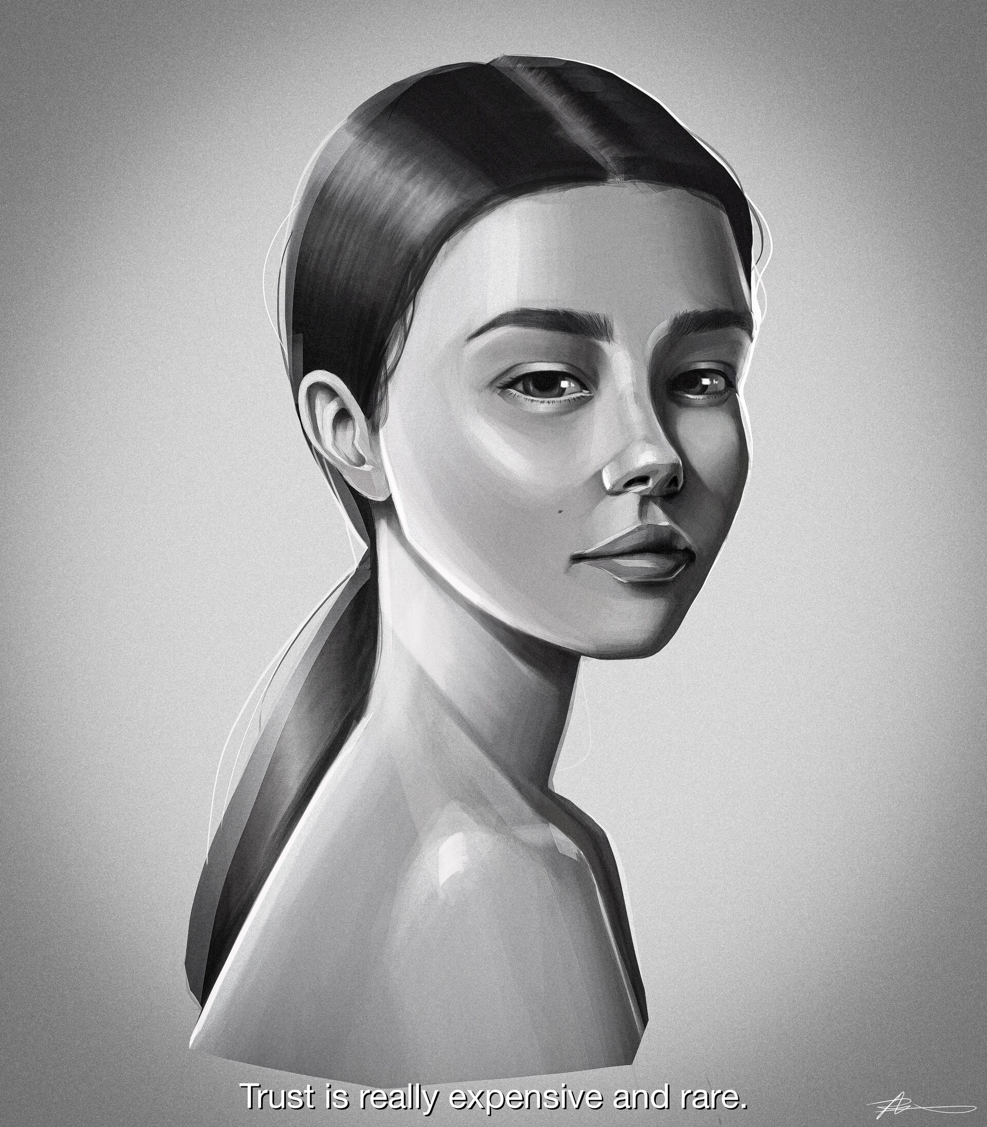 ArtStation - Greyscale study