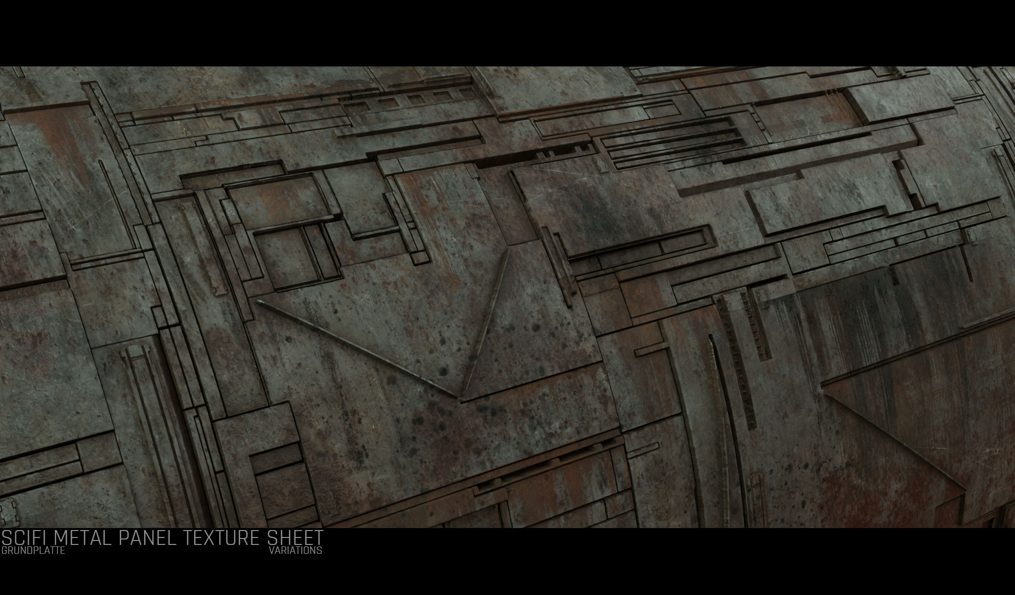 Metal Panel Texture Map