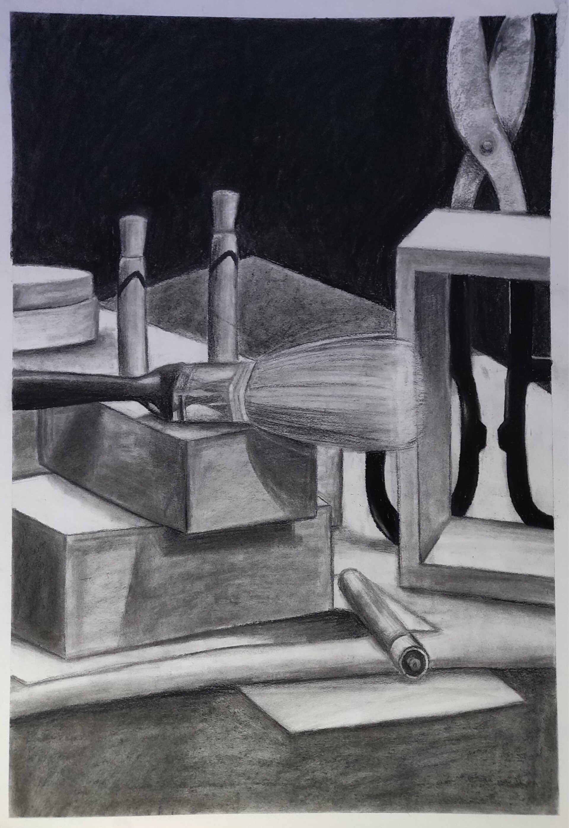 ArtStation - charcoal observational drawings (4)