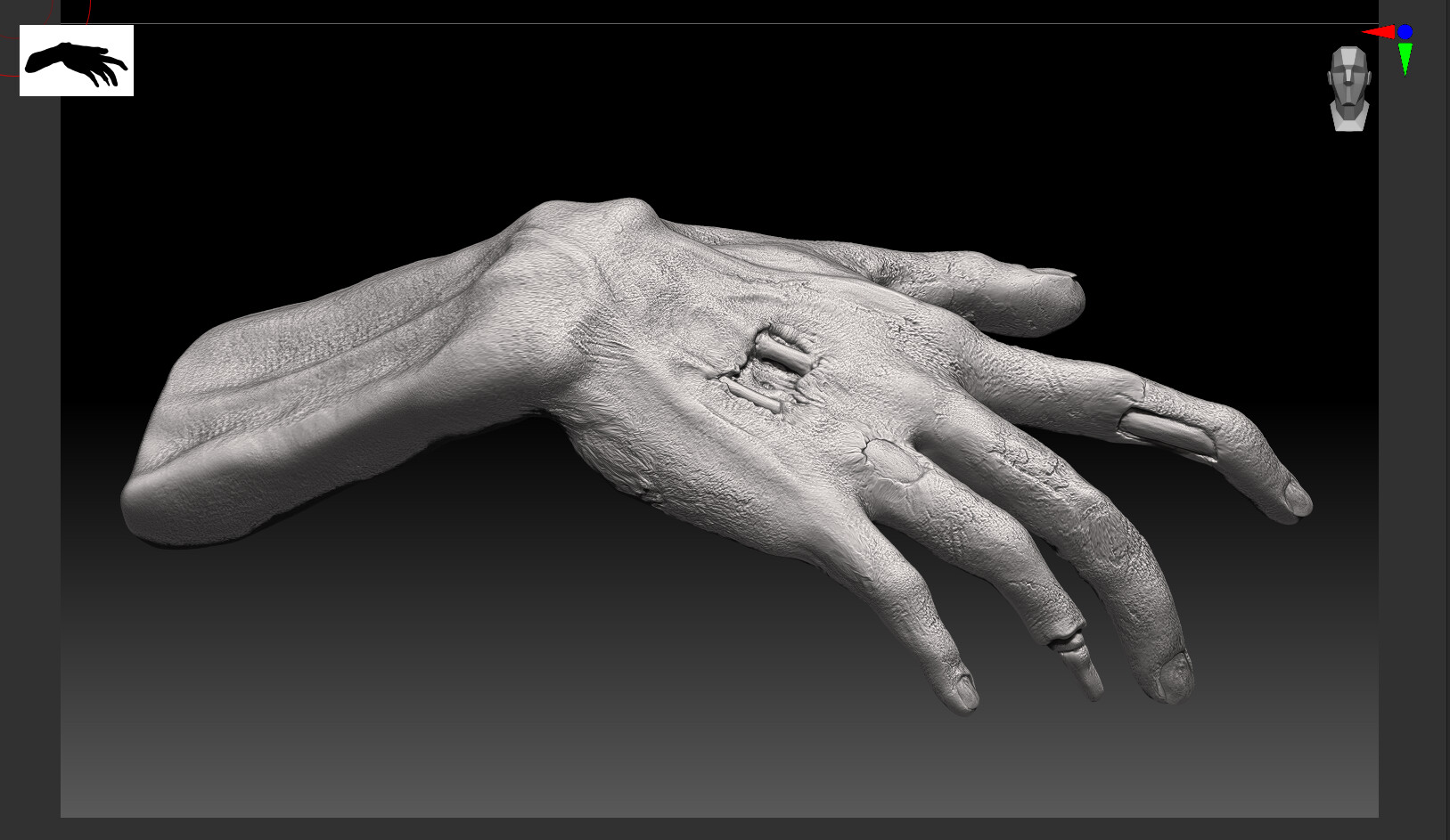 ArtStation - Undead hand practice