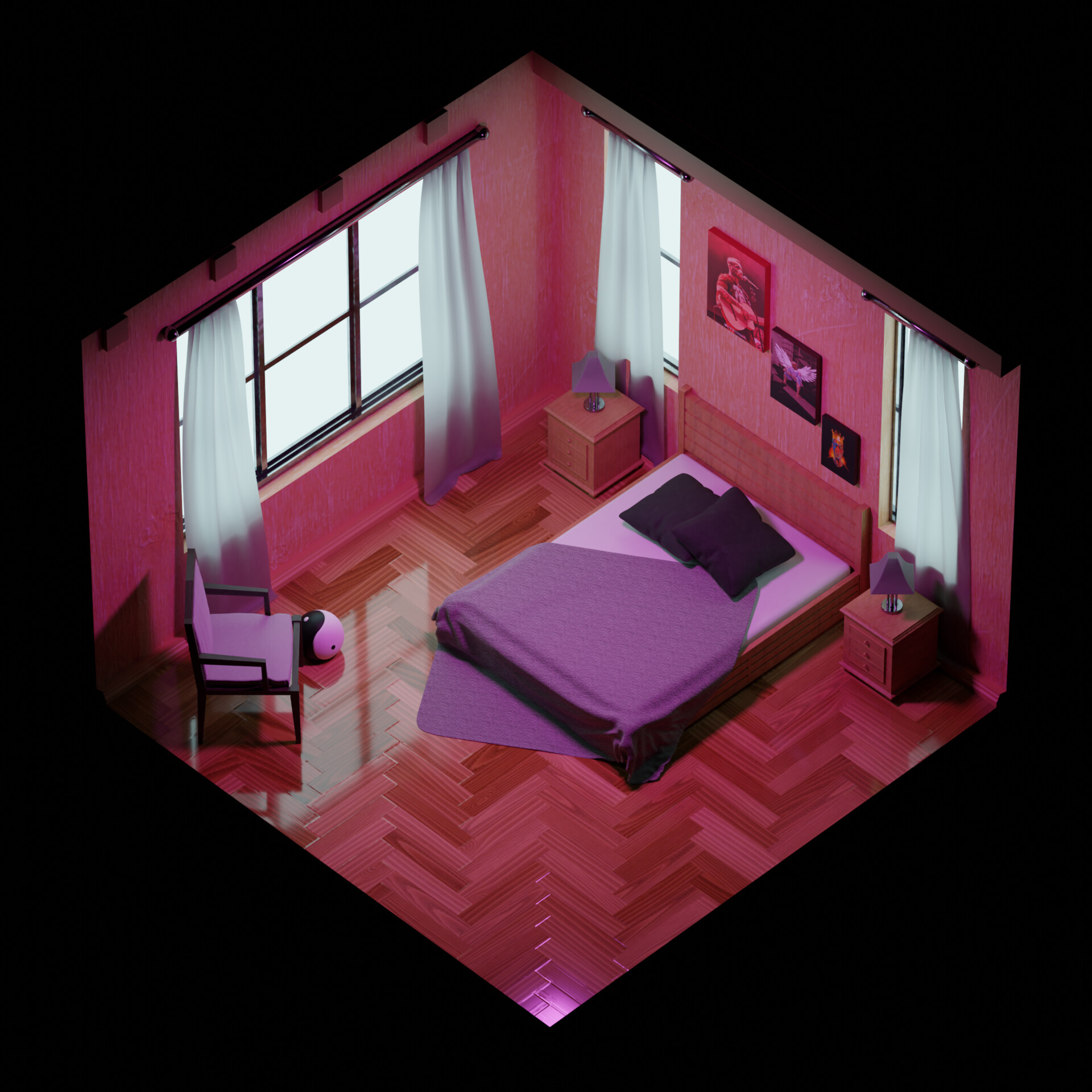 ArtStation - Isometric Room
