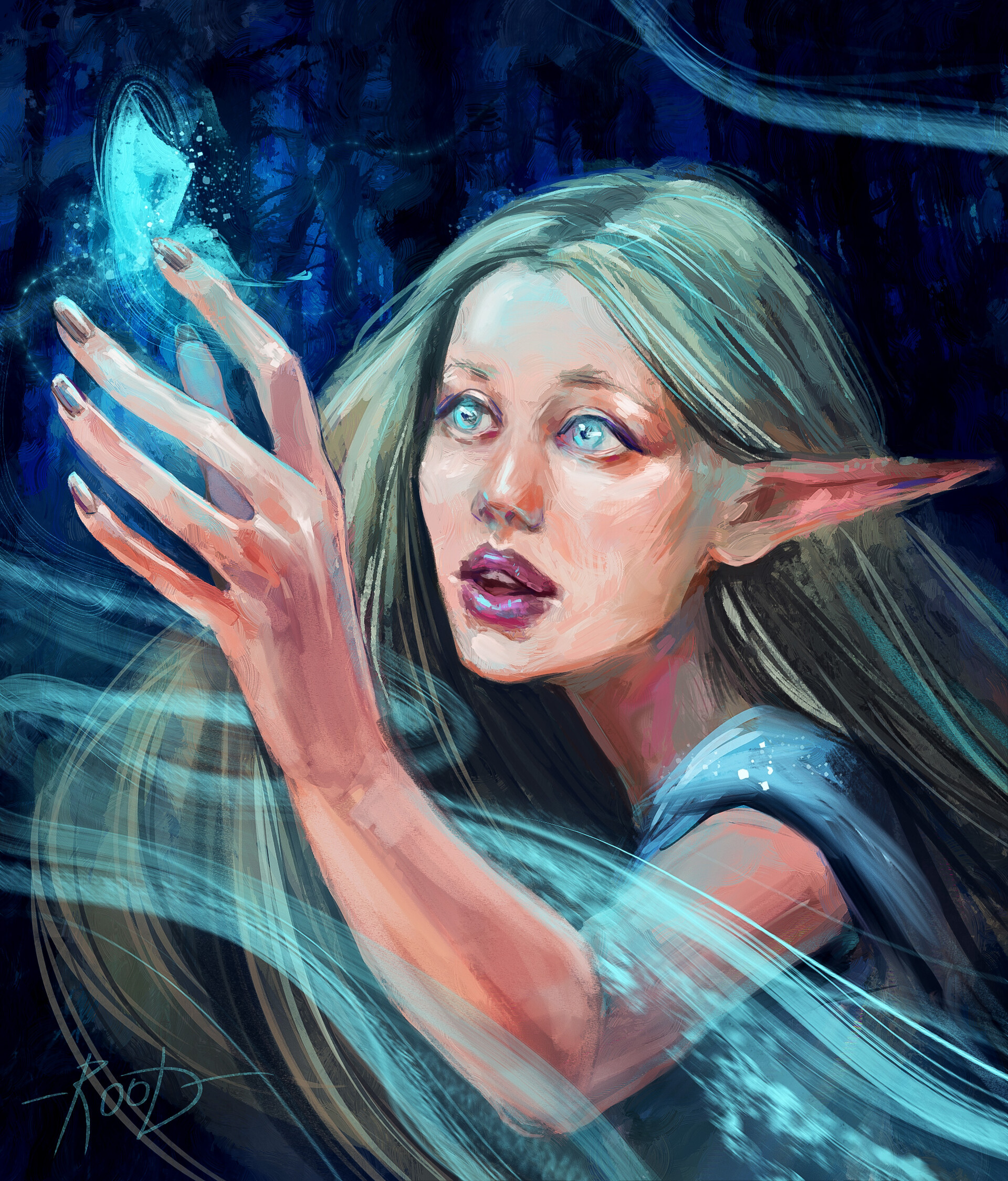 ArtStation - Blue elf