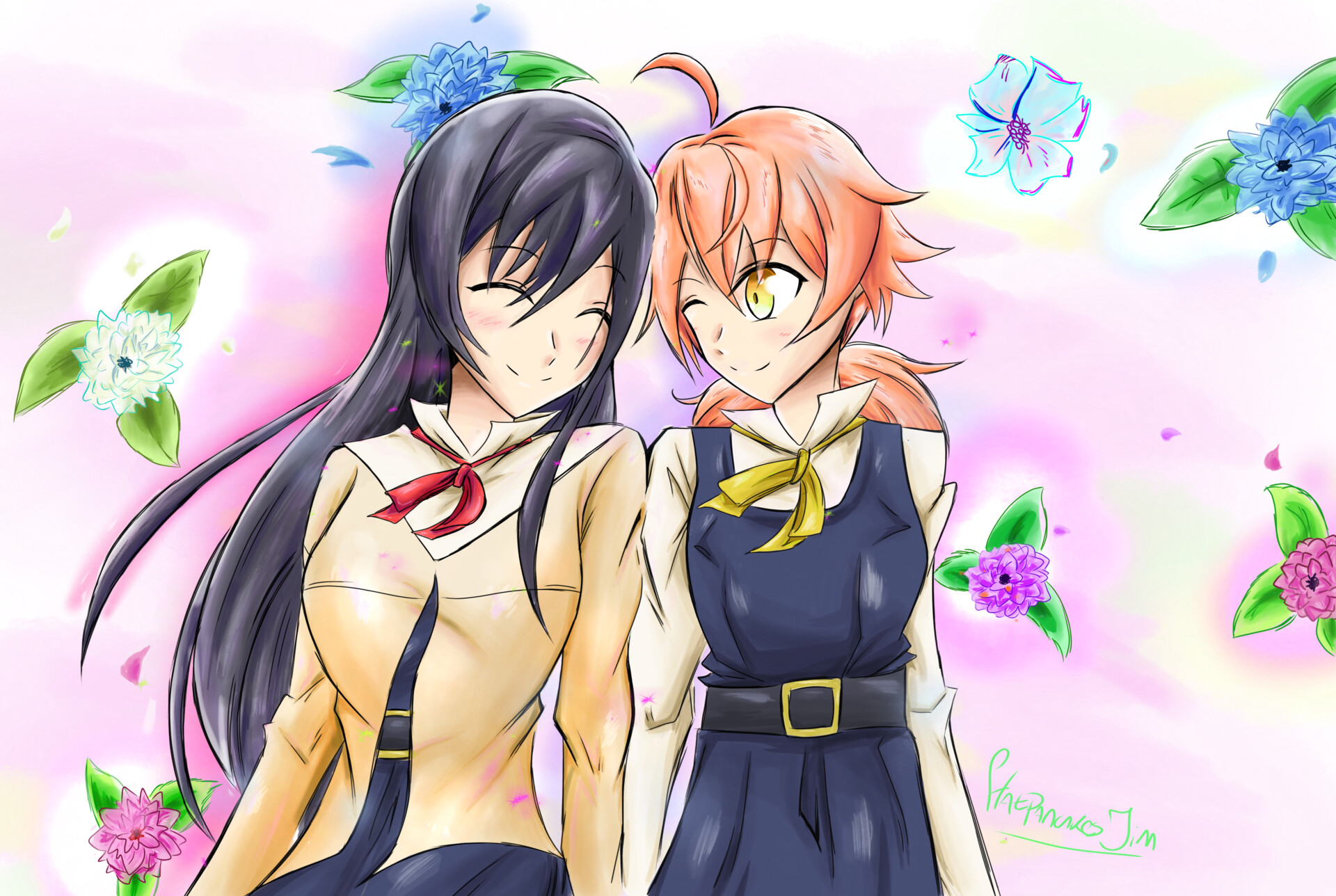 ArtStation - Bloom into you fanart